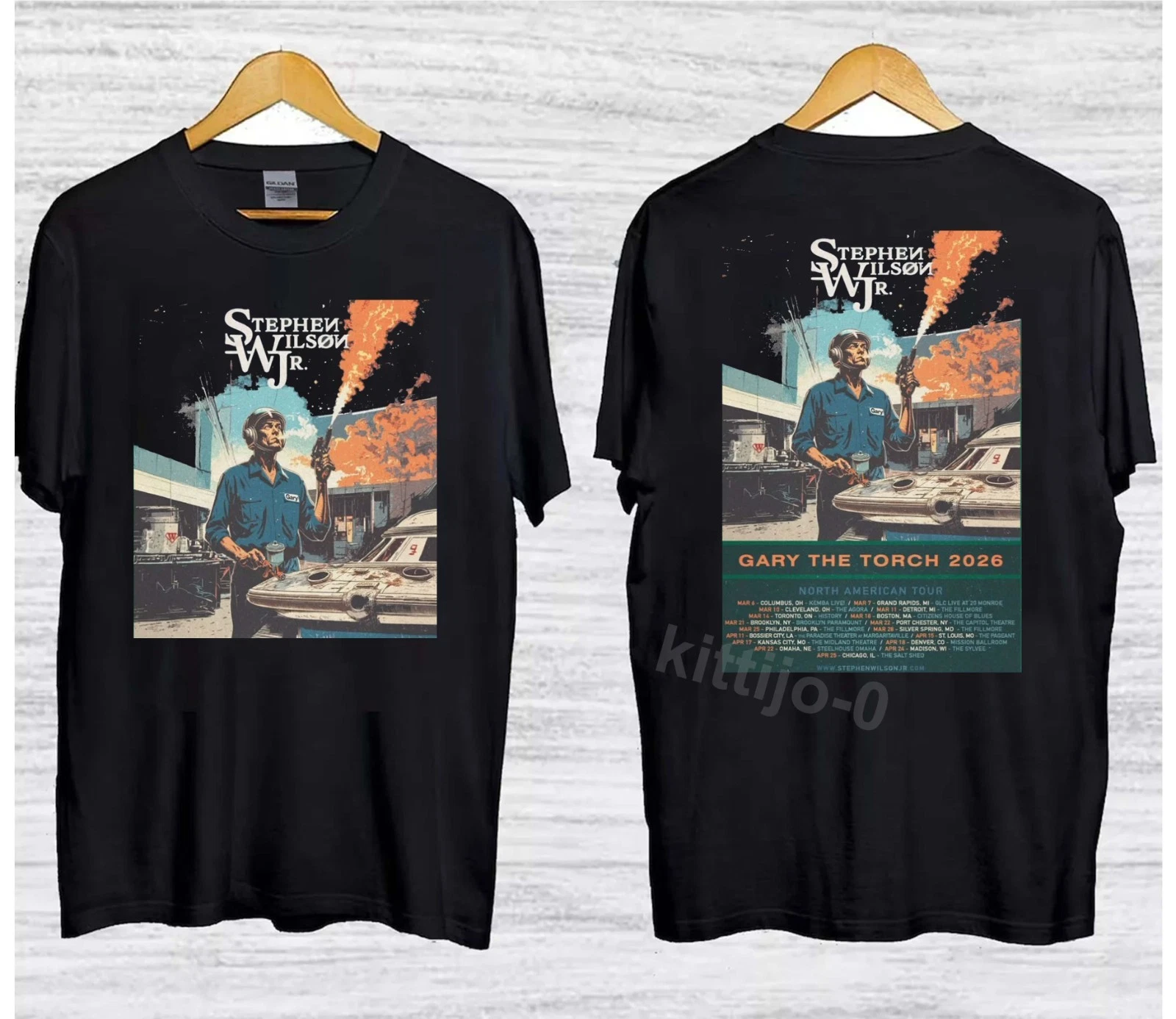 Stephen Wilson Jr Gary The Torch 2026 Multicolor T-Shirt - Walmart.com