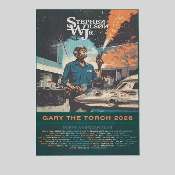 Stephen Wilson Jr Gary The Torch 2026 Tour Poster Size 24''x36''-The ...