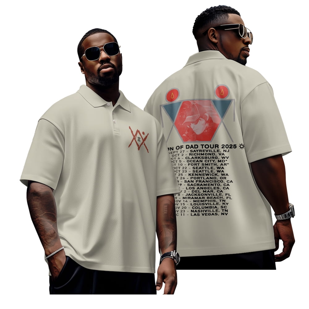 Stephen Wilson Jr. Son Of Dad Tour 2025 Merch Unisex Polo T-shirts ...
