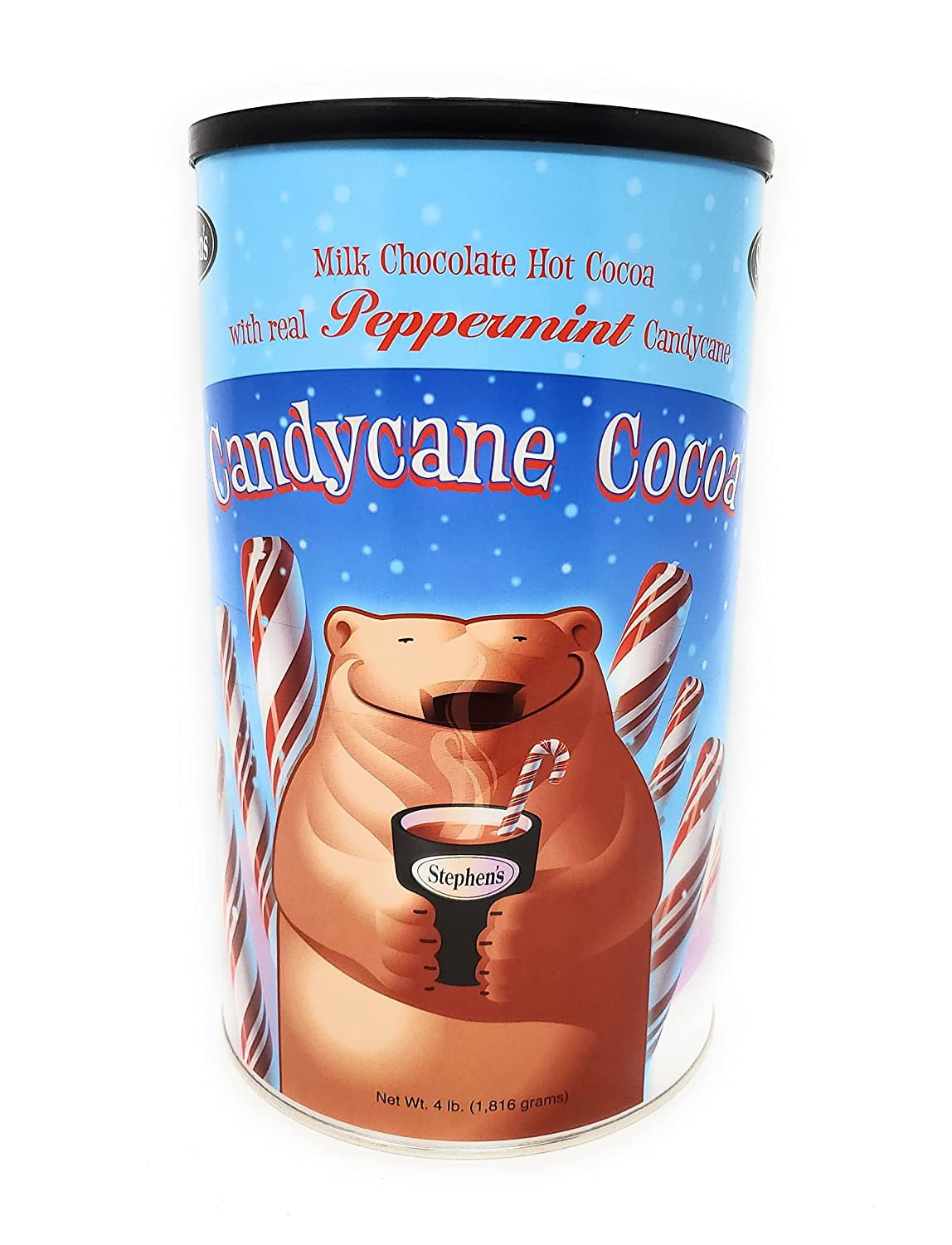 Stephen's Gourmet Cocoa (Candy Cane 4lb canister) - Walmart.com