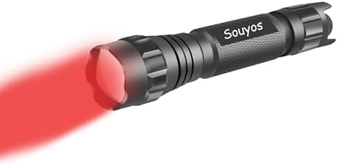 Stepless Dimming Red Light Flashlight, 620-630nm High Purity Adjustable ...