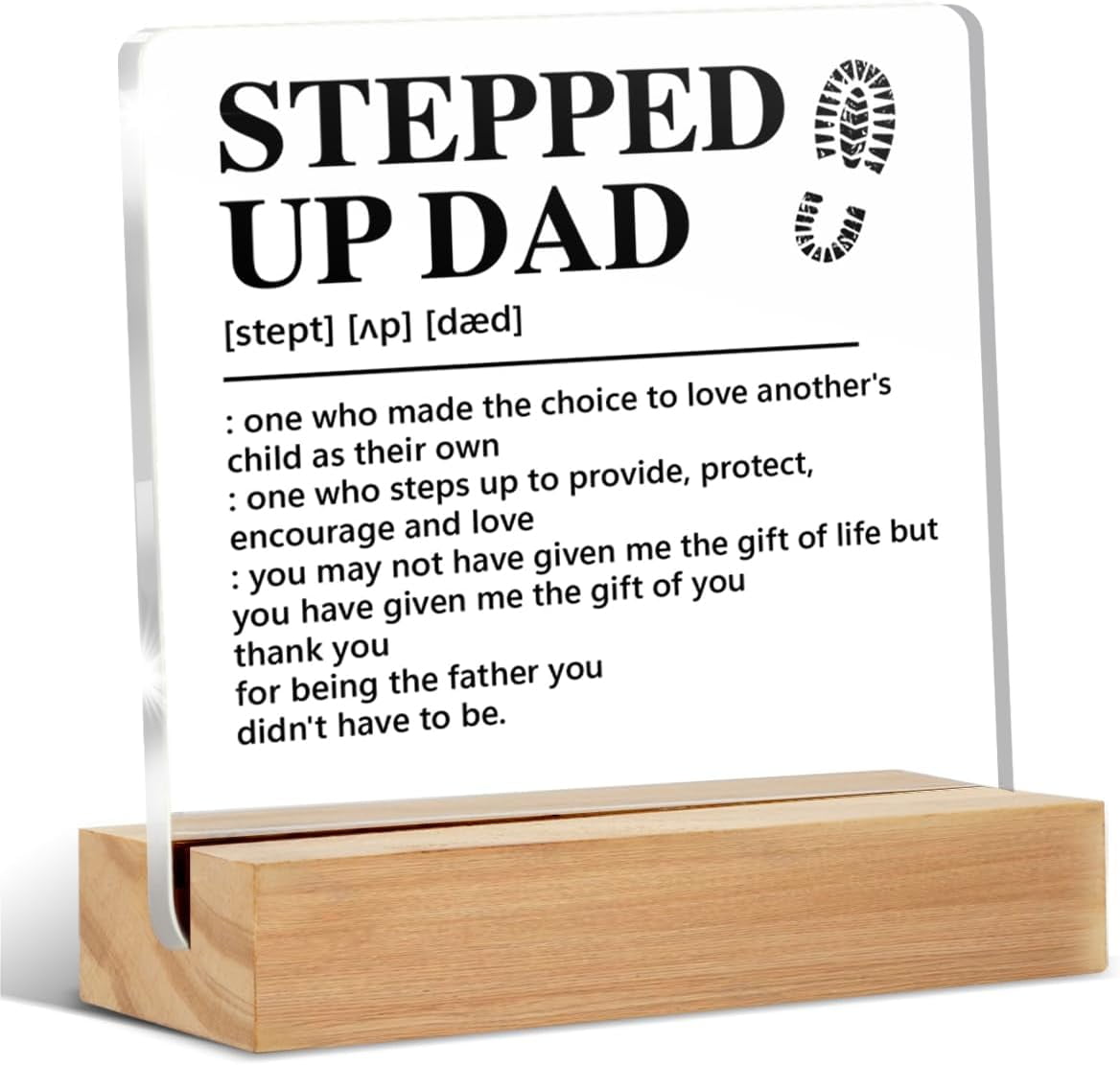 Stepped up Dad Gift From Son Daughter, Step Dad Gift Ideas, Birthday ...