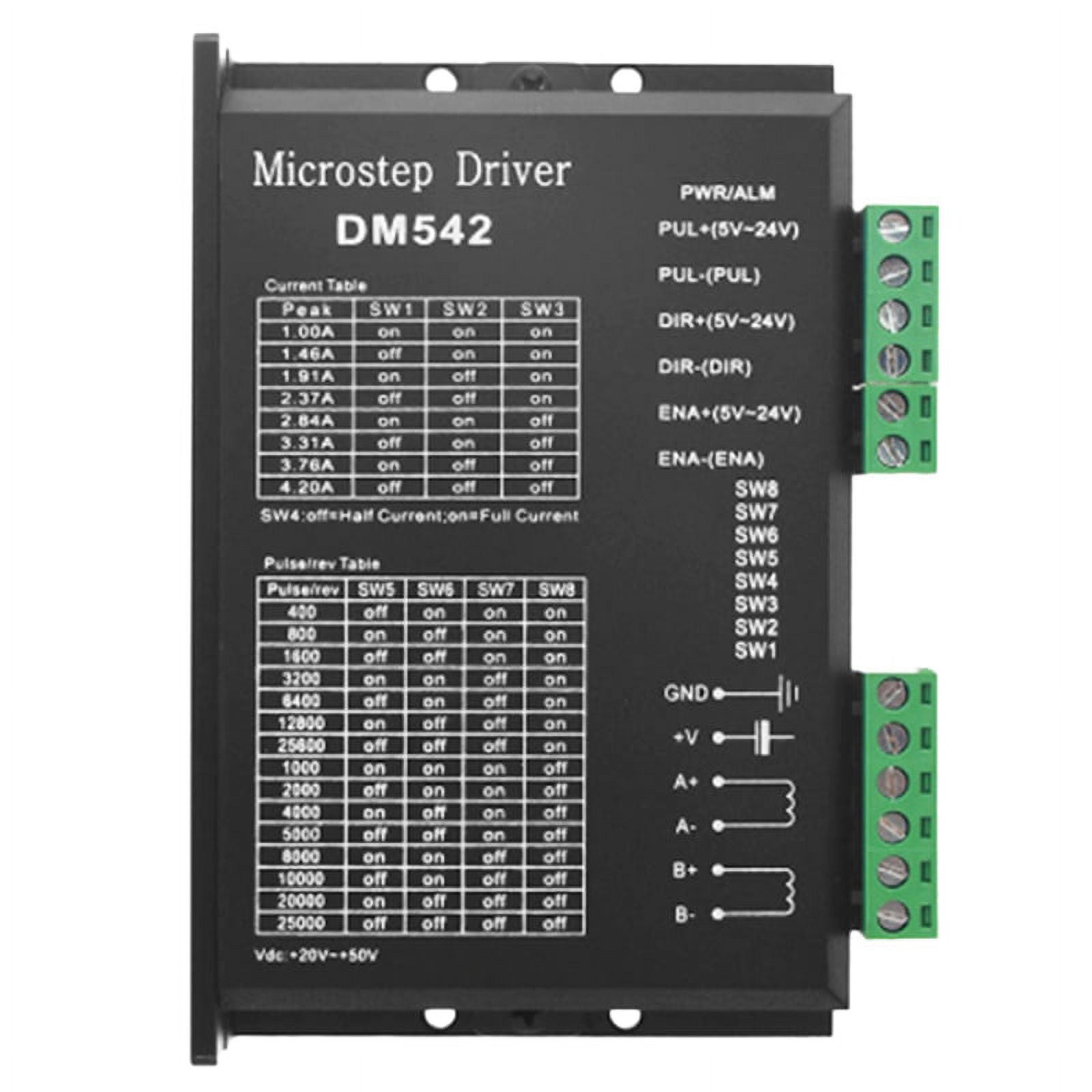 Stepper Motor Driver, DM542 Stepper Motor Driver Digital Driver Board ...