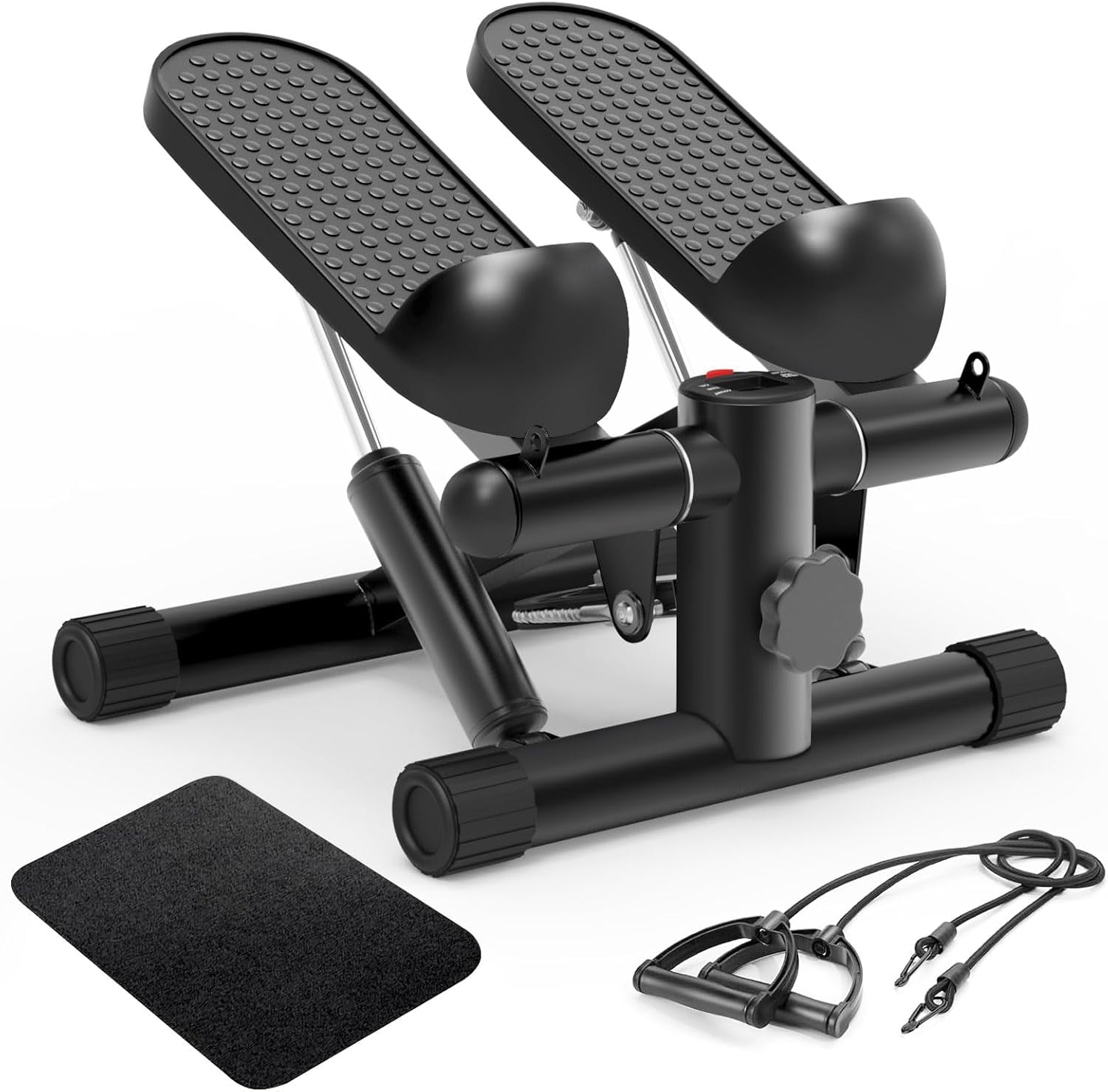 Stepper for Exercise with Resistance Bands & Floor Mat, Mini Stair ...