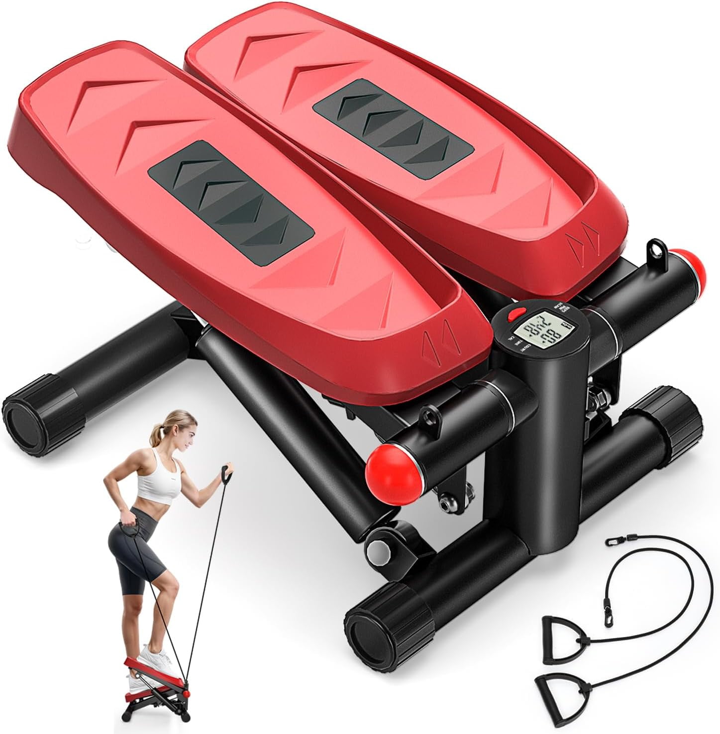 Steppers for Exercise, Adjustable Pedal Height Stair Steppers with ...