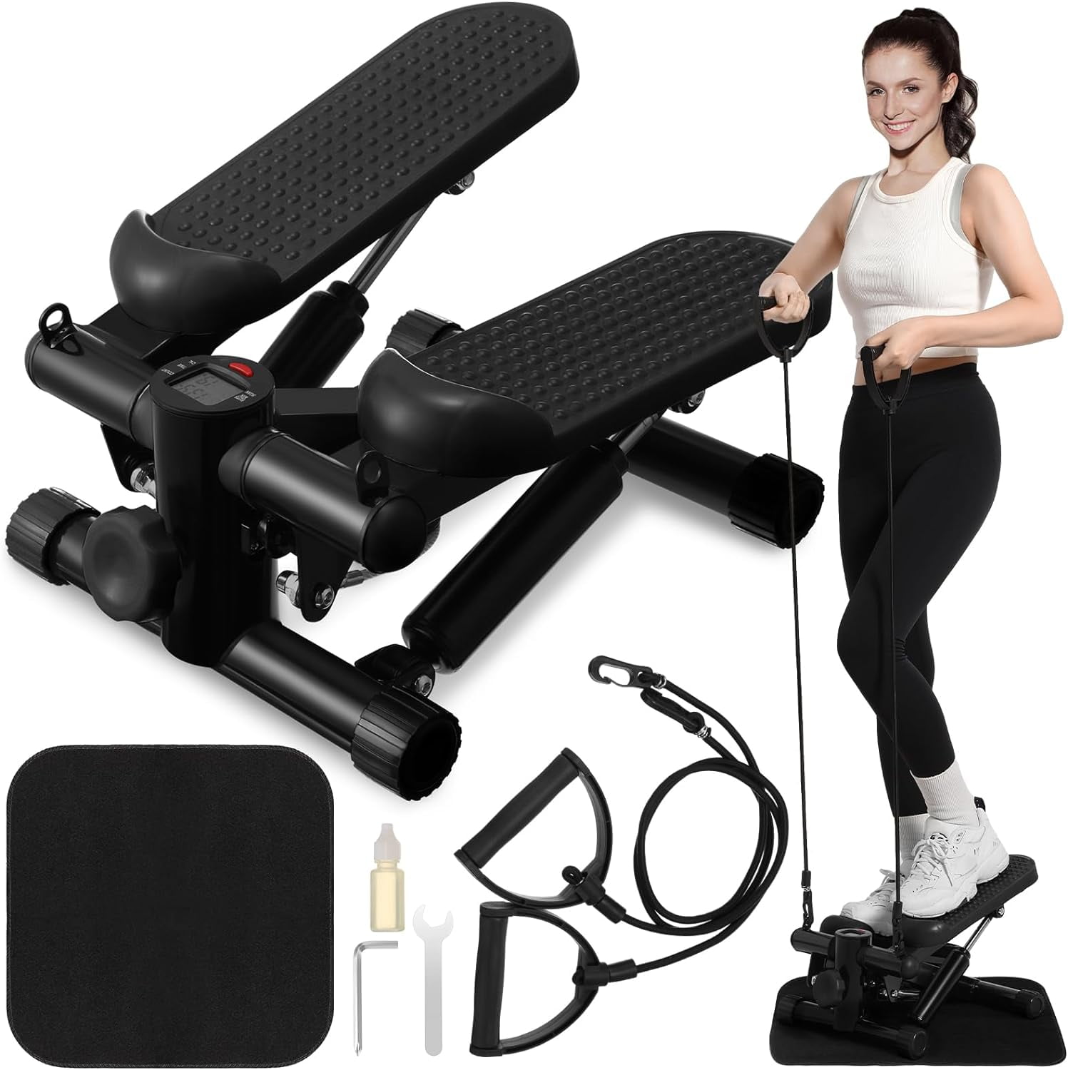 Steppers for Exercise Fitness Stair Stepper with 300 lb Loading ...