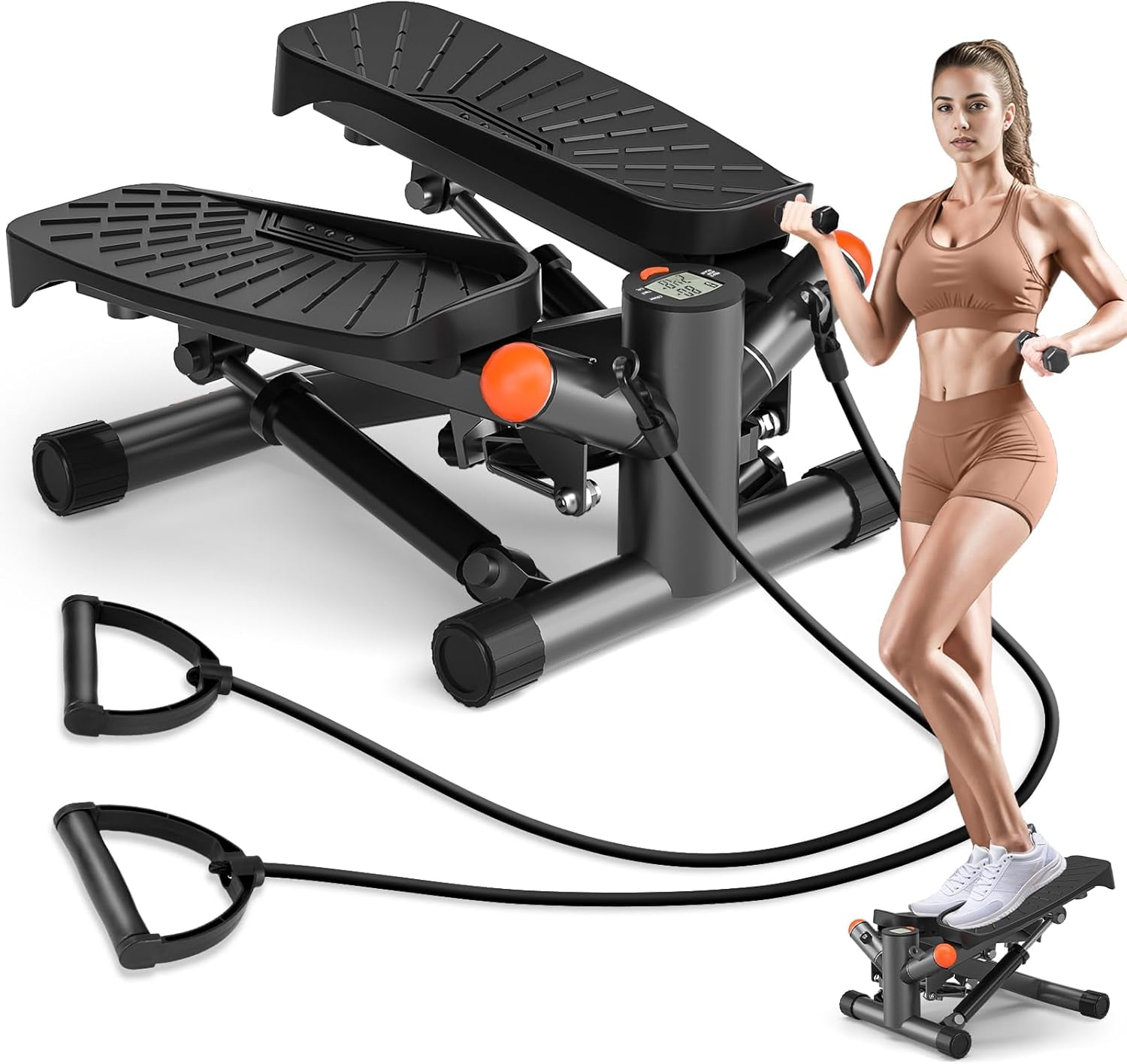 Steppers for Exercise at Home,Adjustable Height Mini Stepper with ...