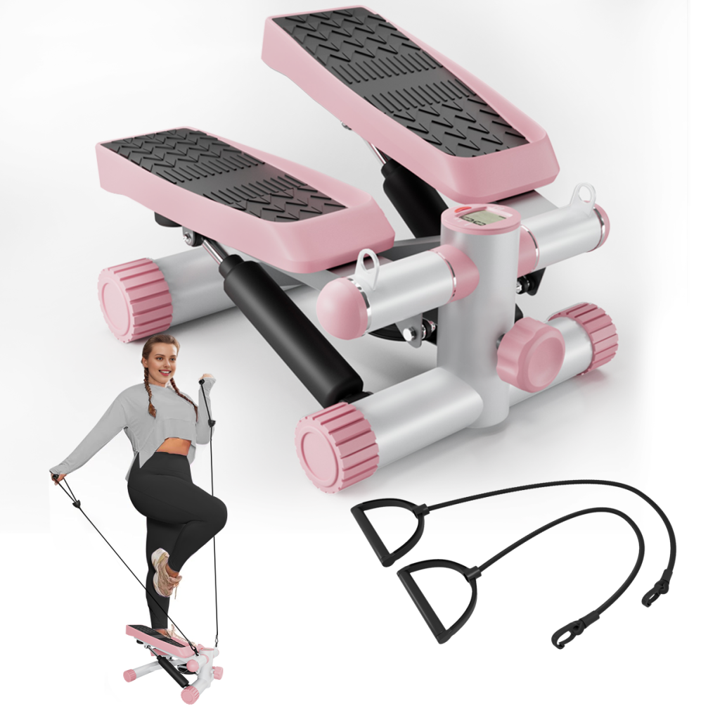 Steppers for Exercise at Home, Mini Stair Stepper with Resistance Bands ...