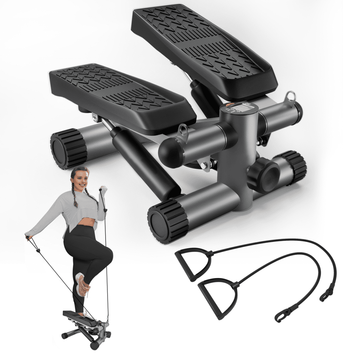 Steppers For Exercise,Stair Stepper With Resistance Bands And 330Lbs ...