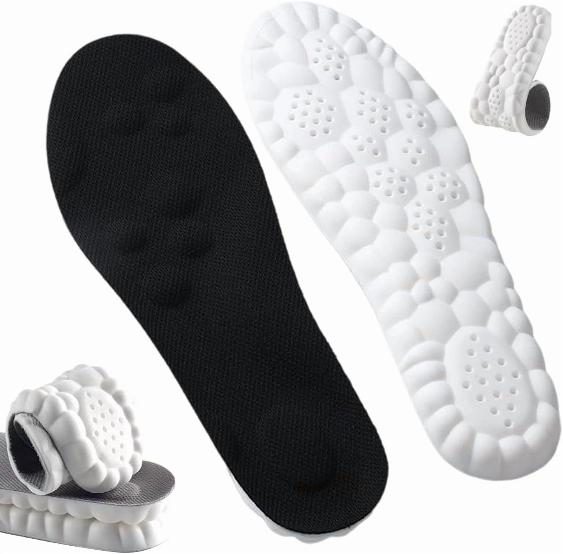 Steppers Insoles for Men Women, 4D Memory Foam Cloud Shoe, Massage ...