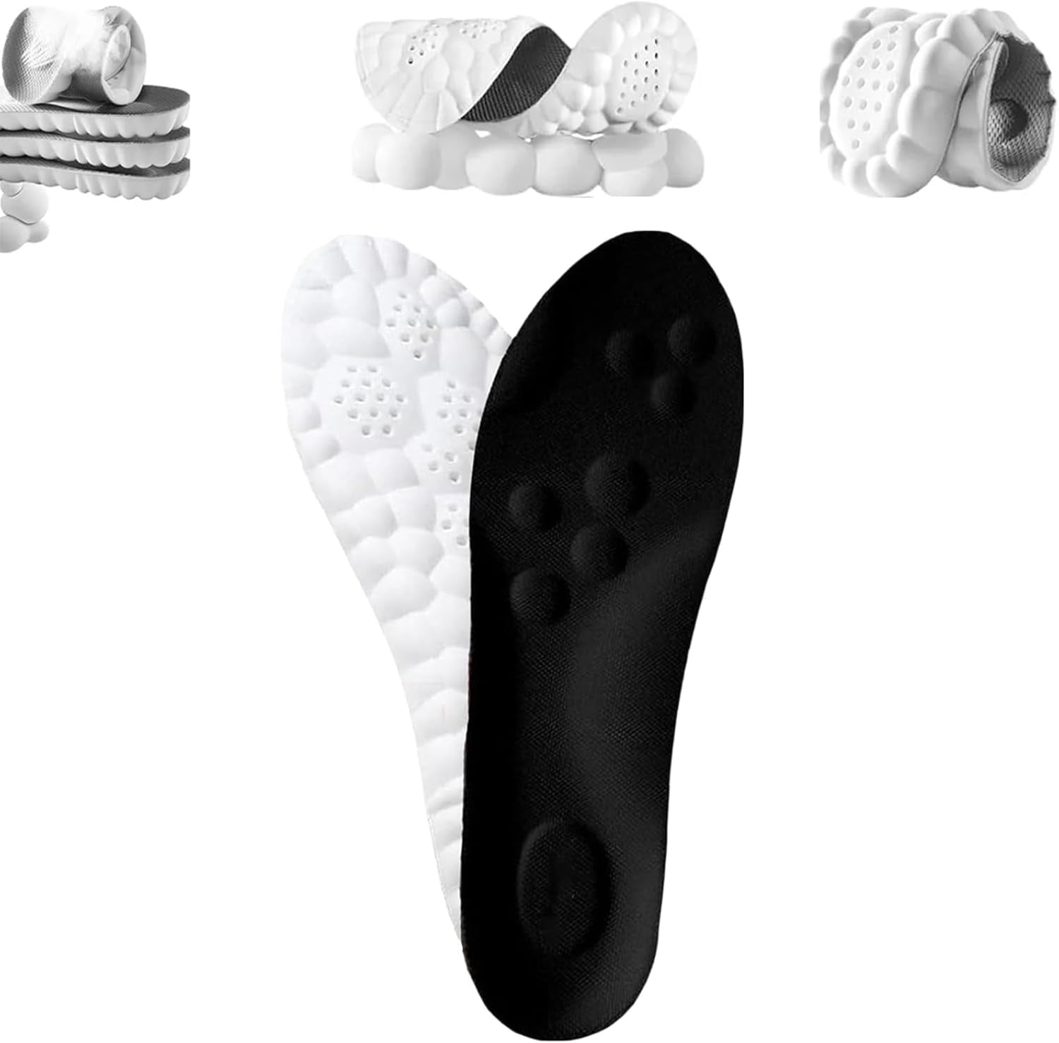 Steppers Insoles for Men Women, 4d Cloud Technology Insole, Memory Foam ...