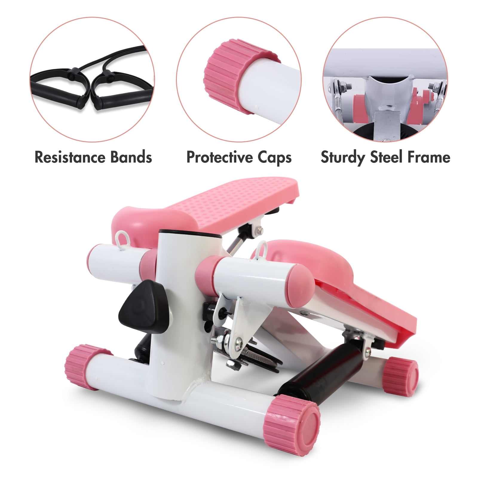 Steppers for Exercise, Stair Stepper with Resistance Bands, Mini ...