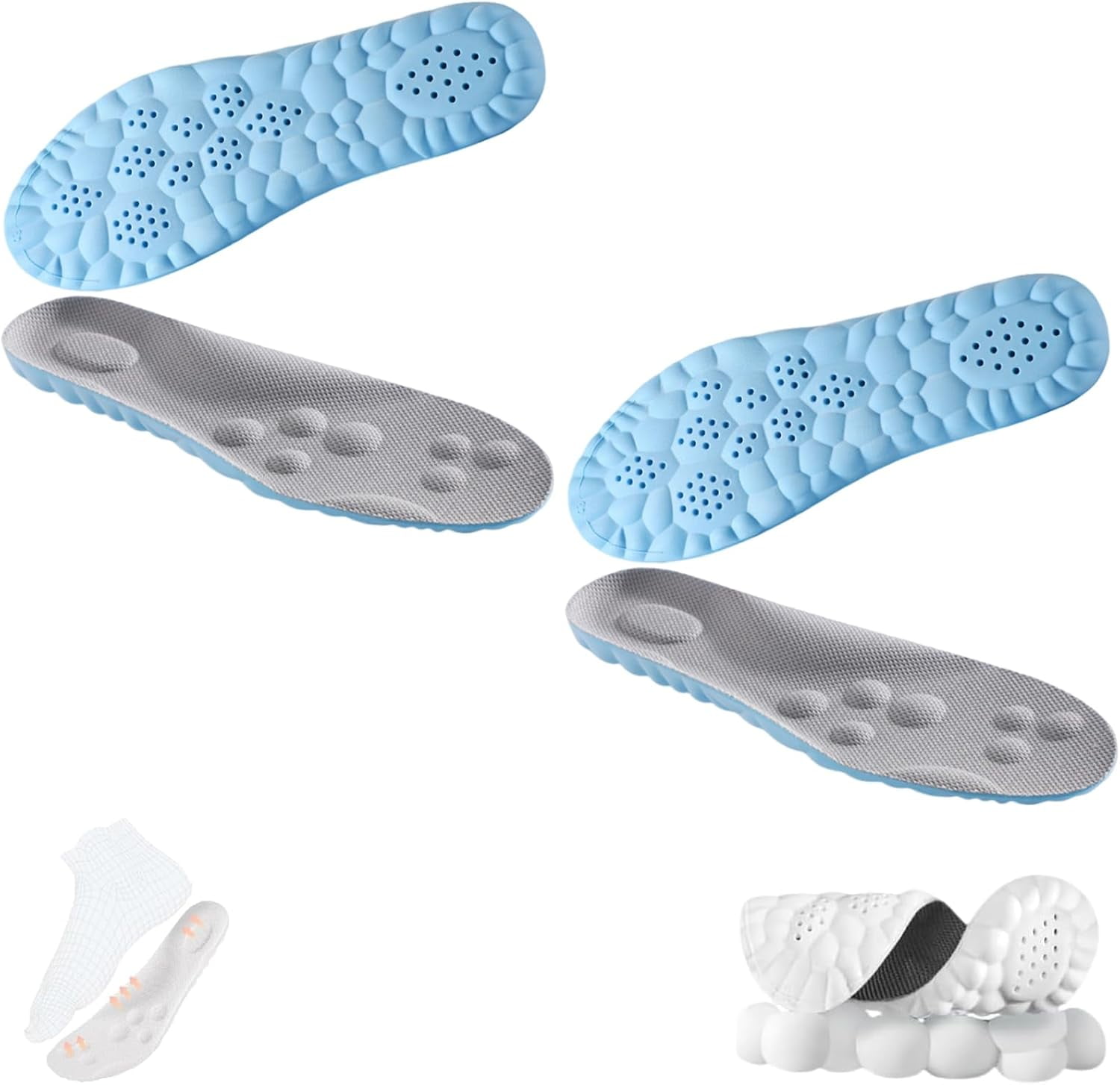 Steppes Insoles, 4D Stepprs Insoles, Cloud Soles for Women Men, U-Shape ...