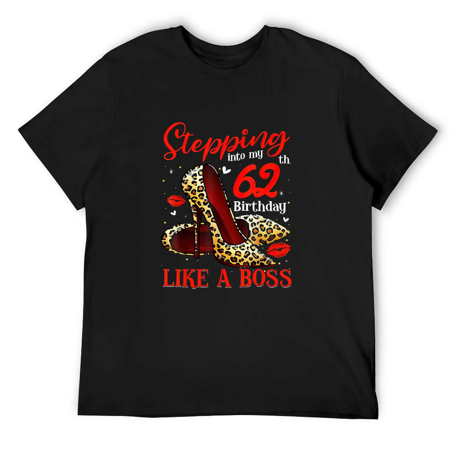 Stepping Into My 62nd Birthday Gift Girls Women 62 Year Old T-Shirt ...
