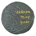 Stepping Stone Plaque - Welcome To My Garden Hummingbird - Verdigris ...
