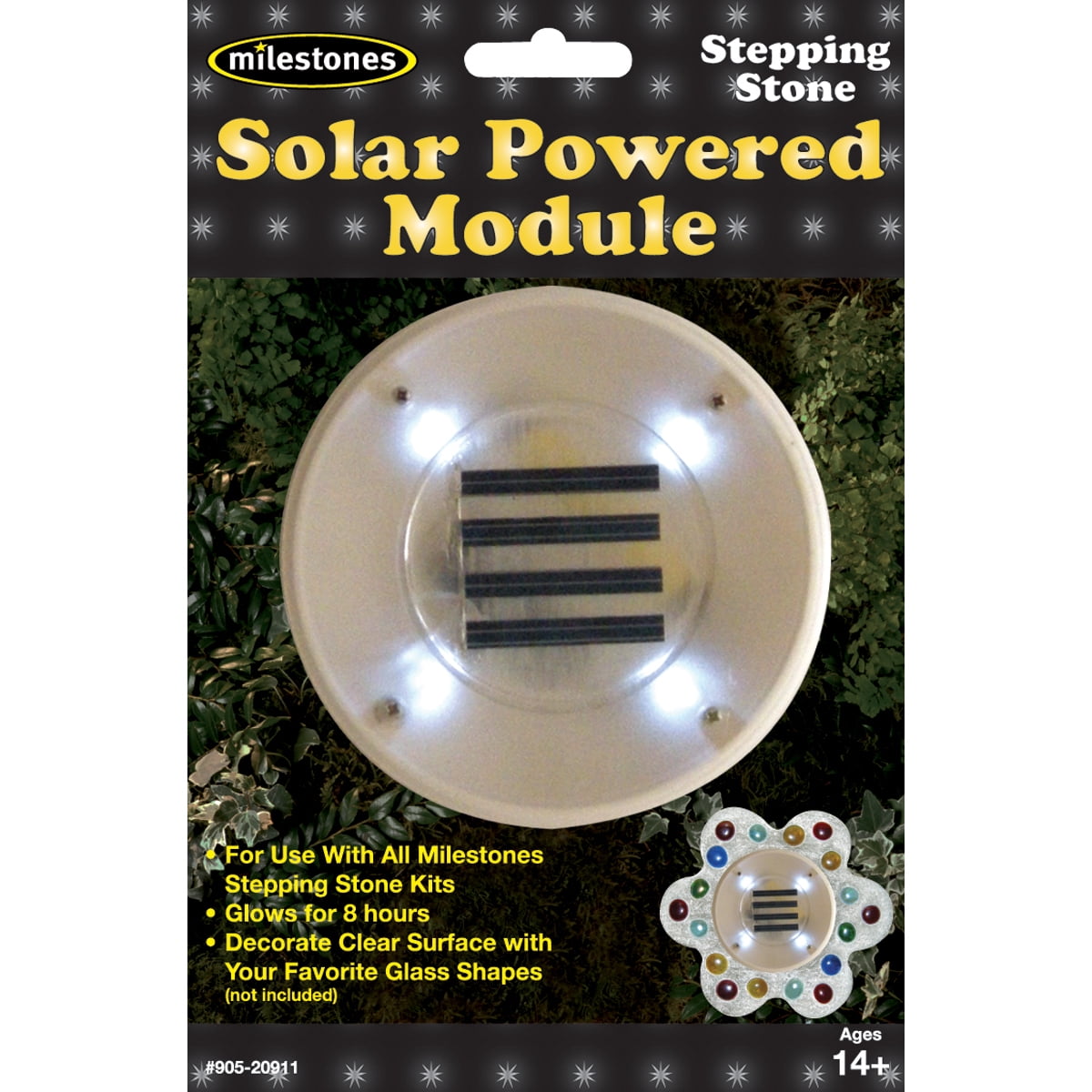 Stepping Stone Solar Powered Module-, Pk 2, Milestones - Walmart.com