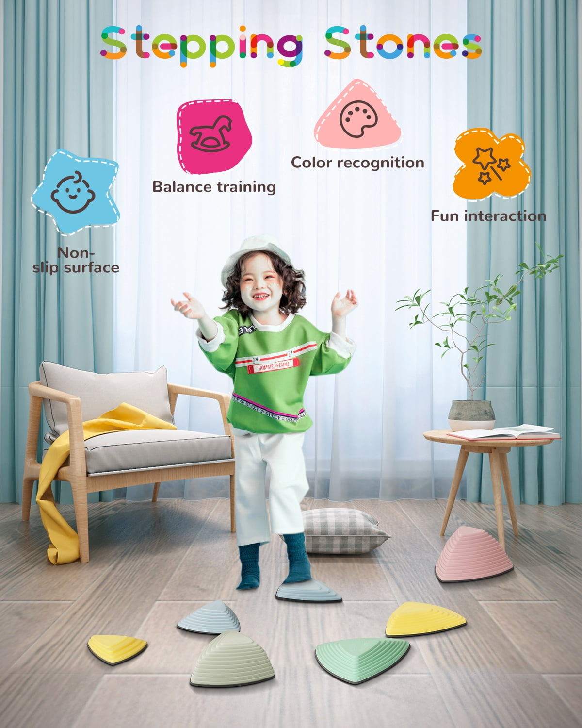 Stepping Stone for Kids Balance Training, Coordination Promoting ...