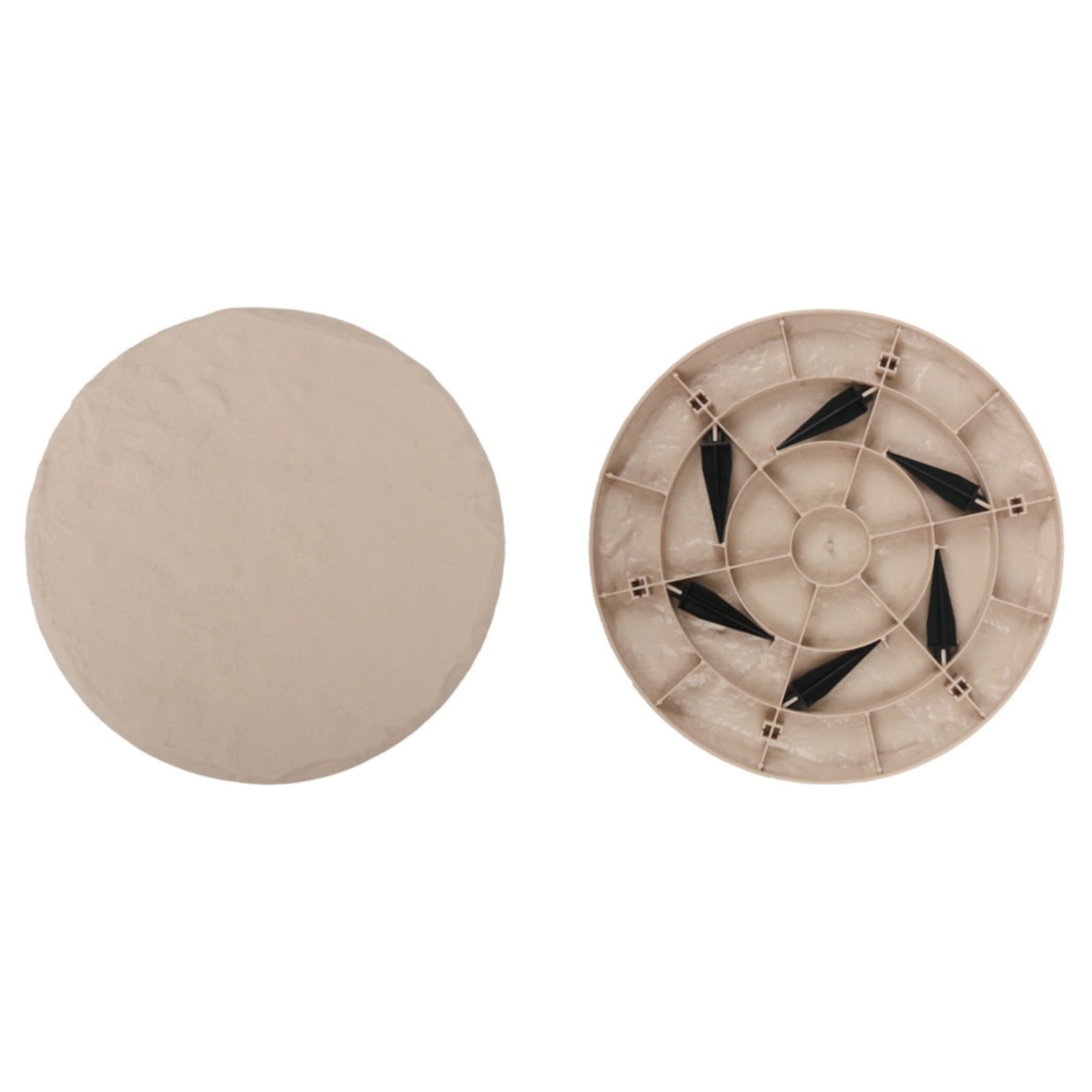 Stepping Stones for Garden - Beige Circle Pathway Markers with Ground ...