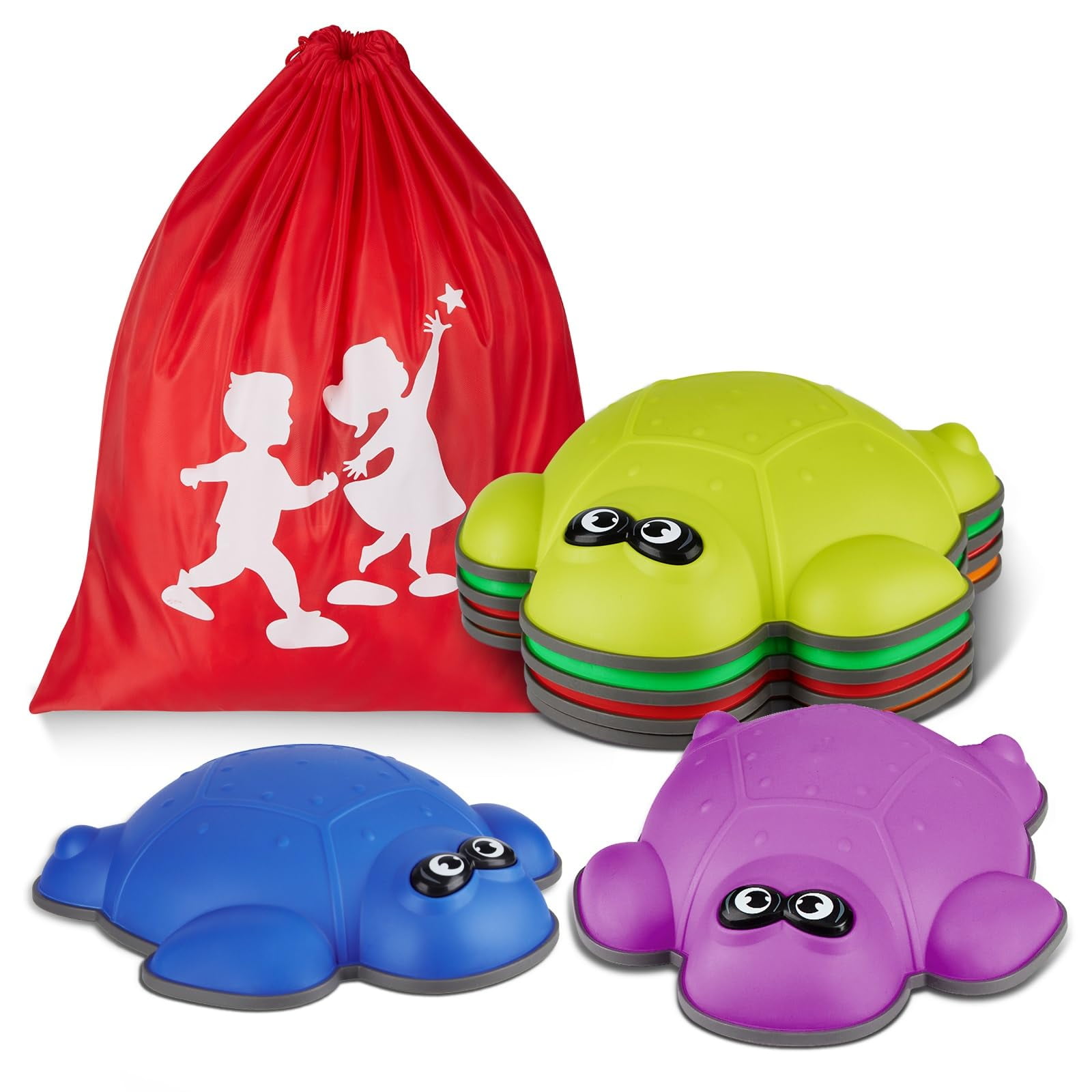 Stepping Stones for Kids, 6PCS Turtles Balance Stepping Stones for ...