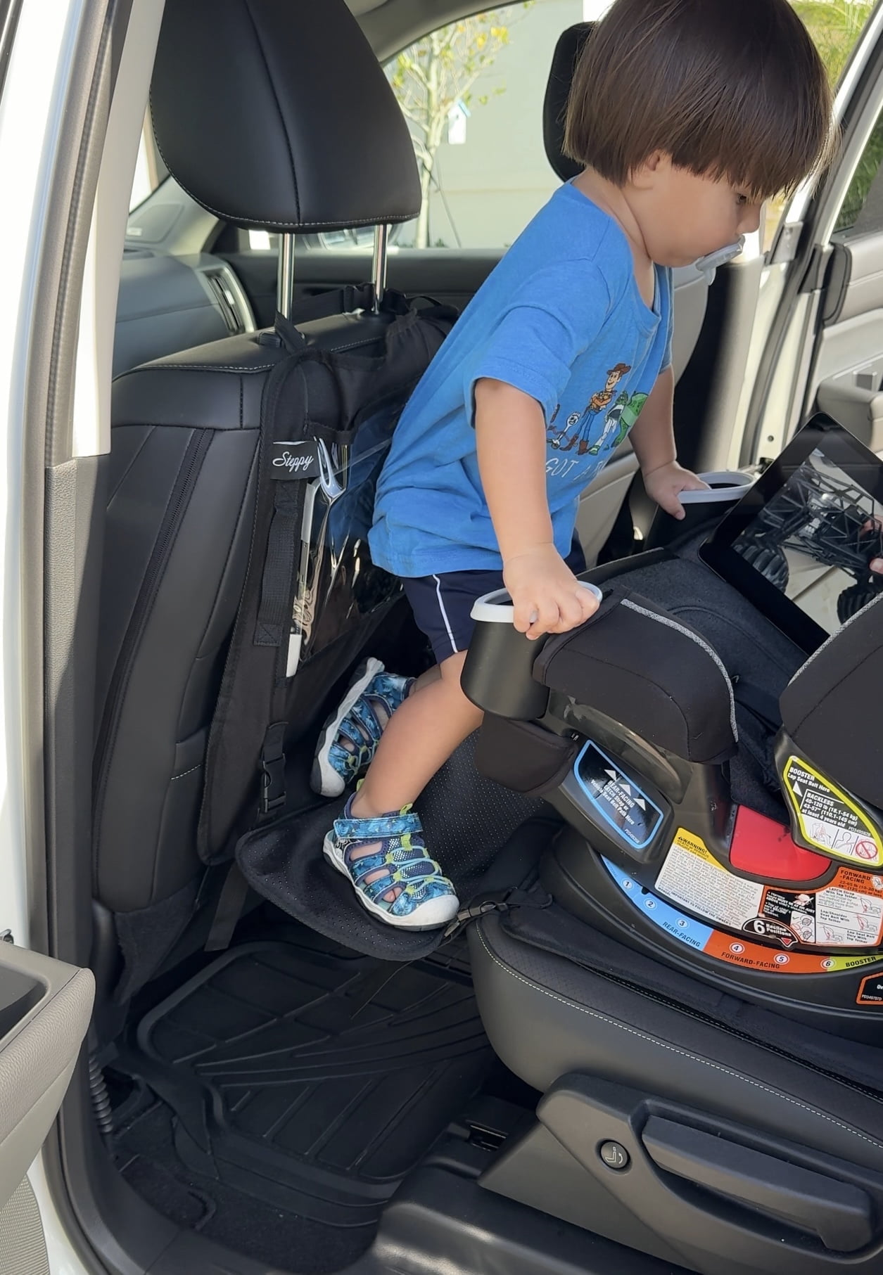 Steppy, car seat step for kids ages 2-7 years old, holds up to 60 lbs ...