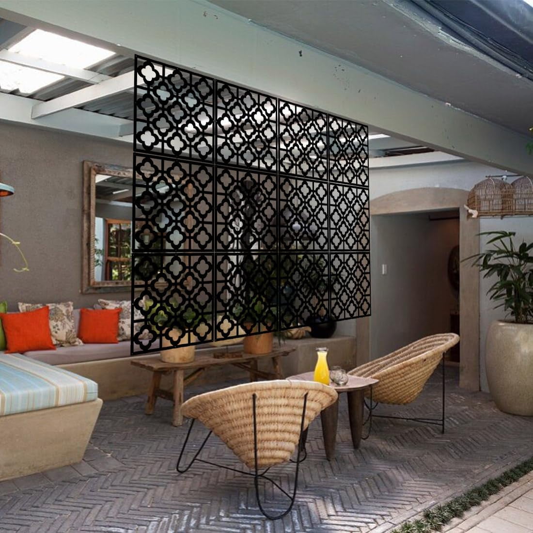 Stepstall 12 Pcs PVC Hanging Room Divider,Thick Decorative Flower ...