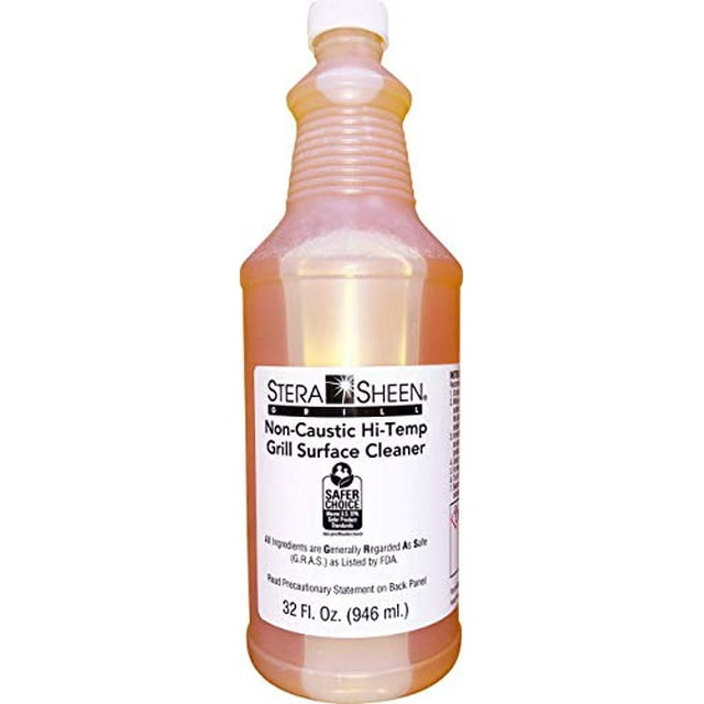 Stera-Sheen Grill & Griddle Cleaner, Food-Safe, Non-Caustic, 32 fl oz ...