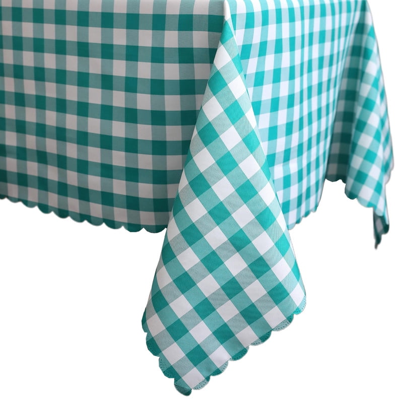 Sterakm Checkered Tablecloth for Rectangle Tables, Gingham Polyester ...