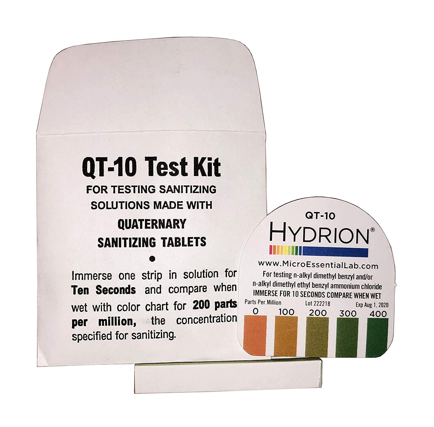 The FryOilSaver Co Steramine Quat Test Strips for Food Service, 30 x QT ...