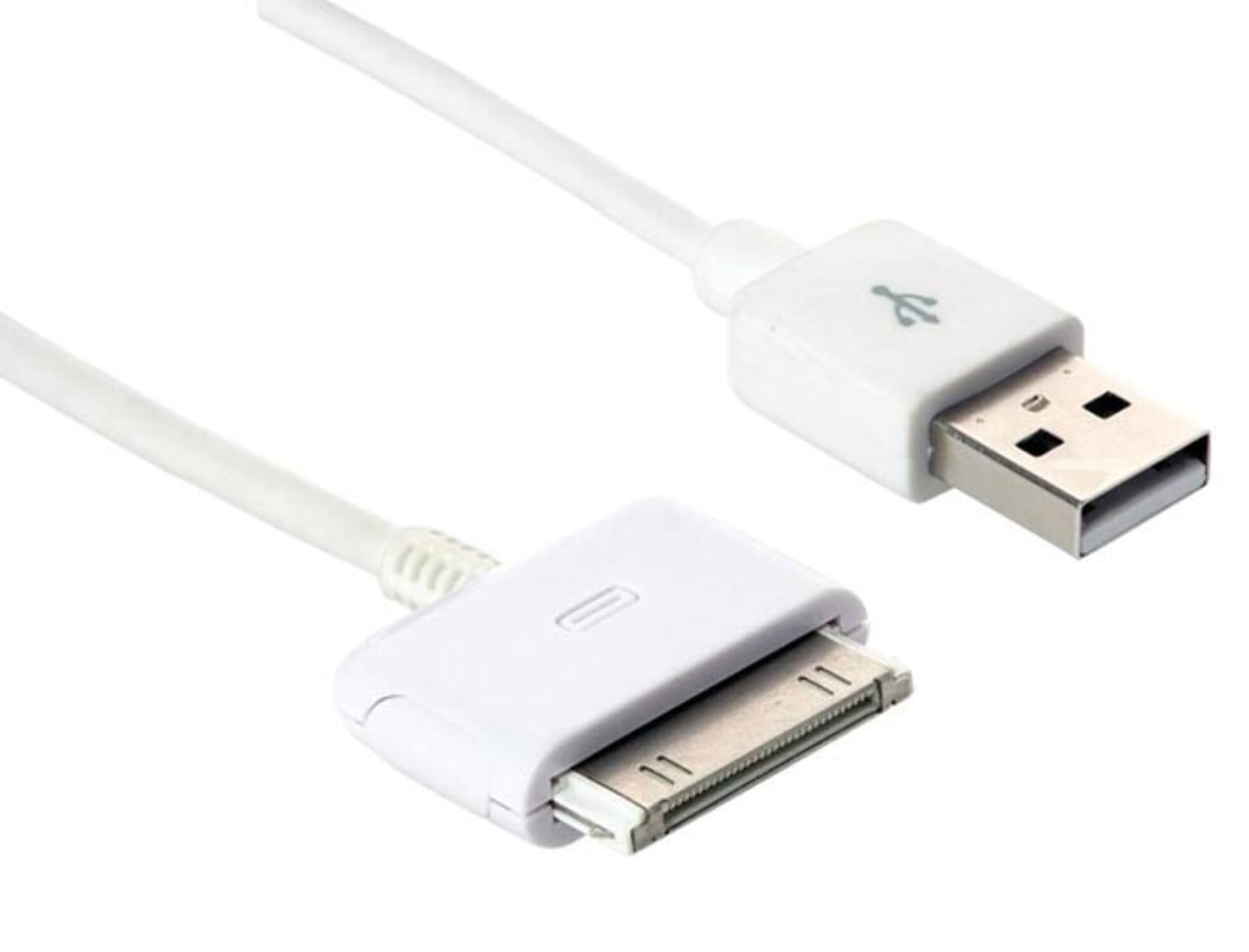 Steren 1-ft. 30-Pin Charge and Sync USB Cable - White - Walmart ...