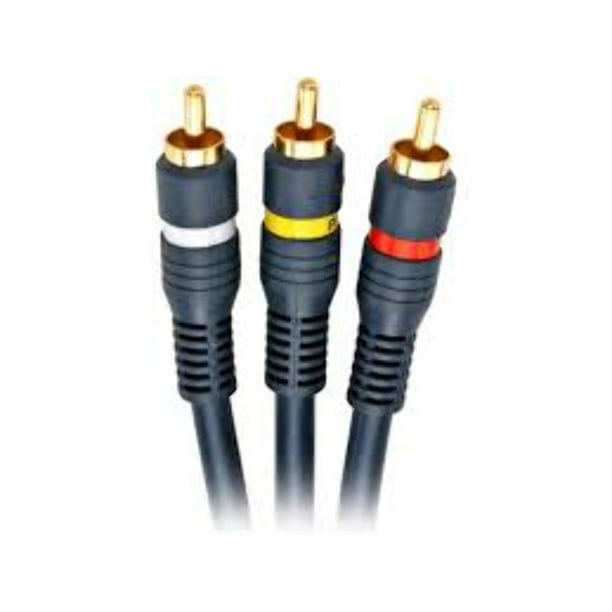 12FT 3RCA AV CABLE BLUE - Walmart Business Supplies
