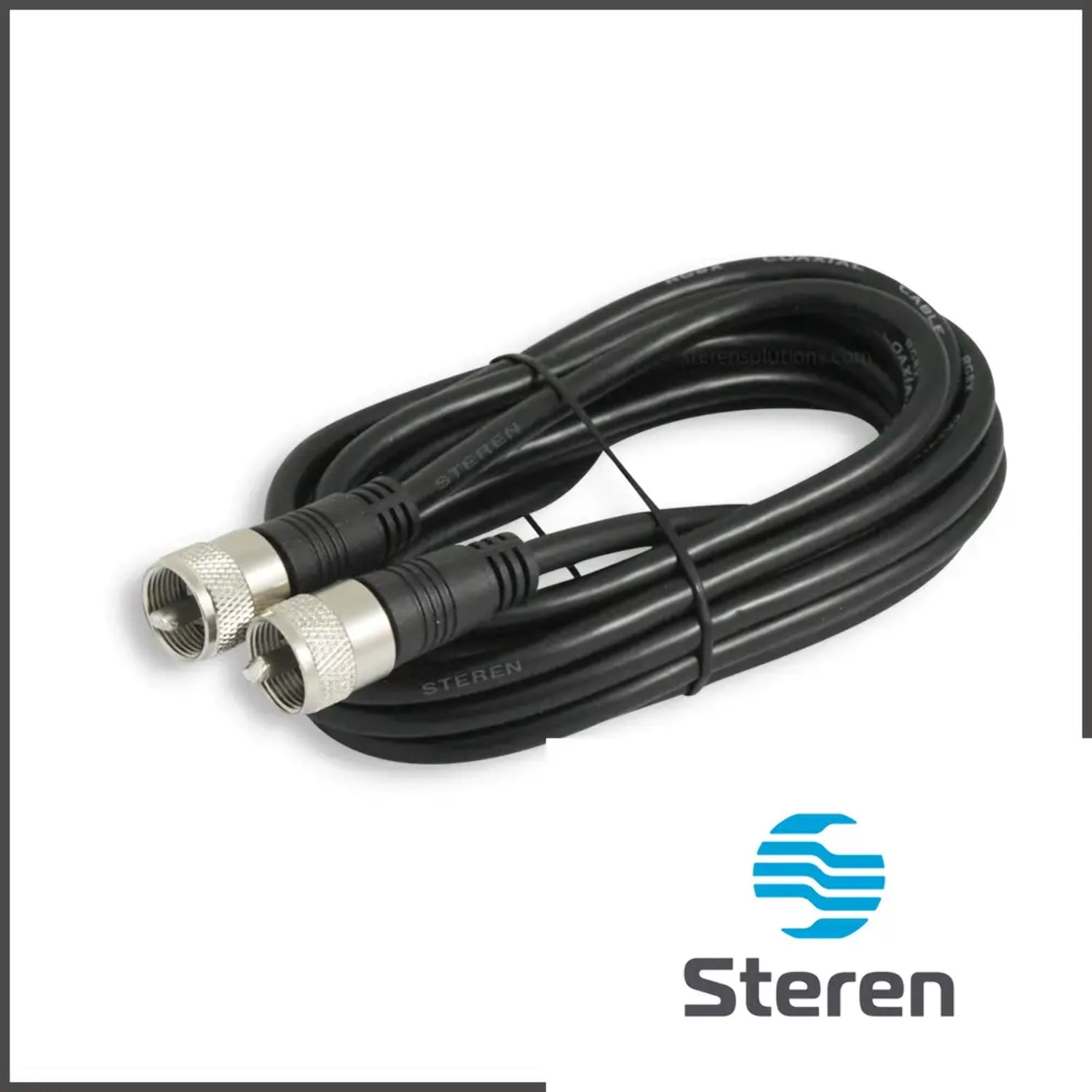 Steren 12ft UHF-UHF Mini-RG8x Cable - Walmart.com