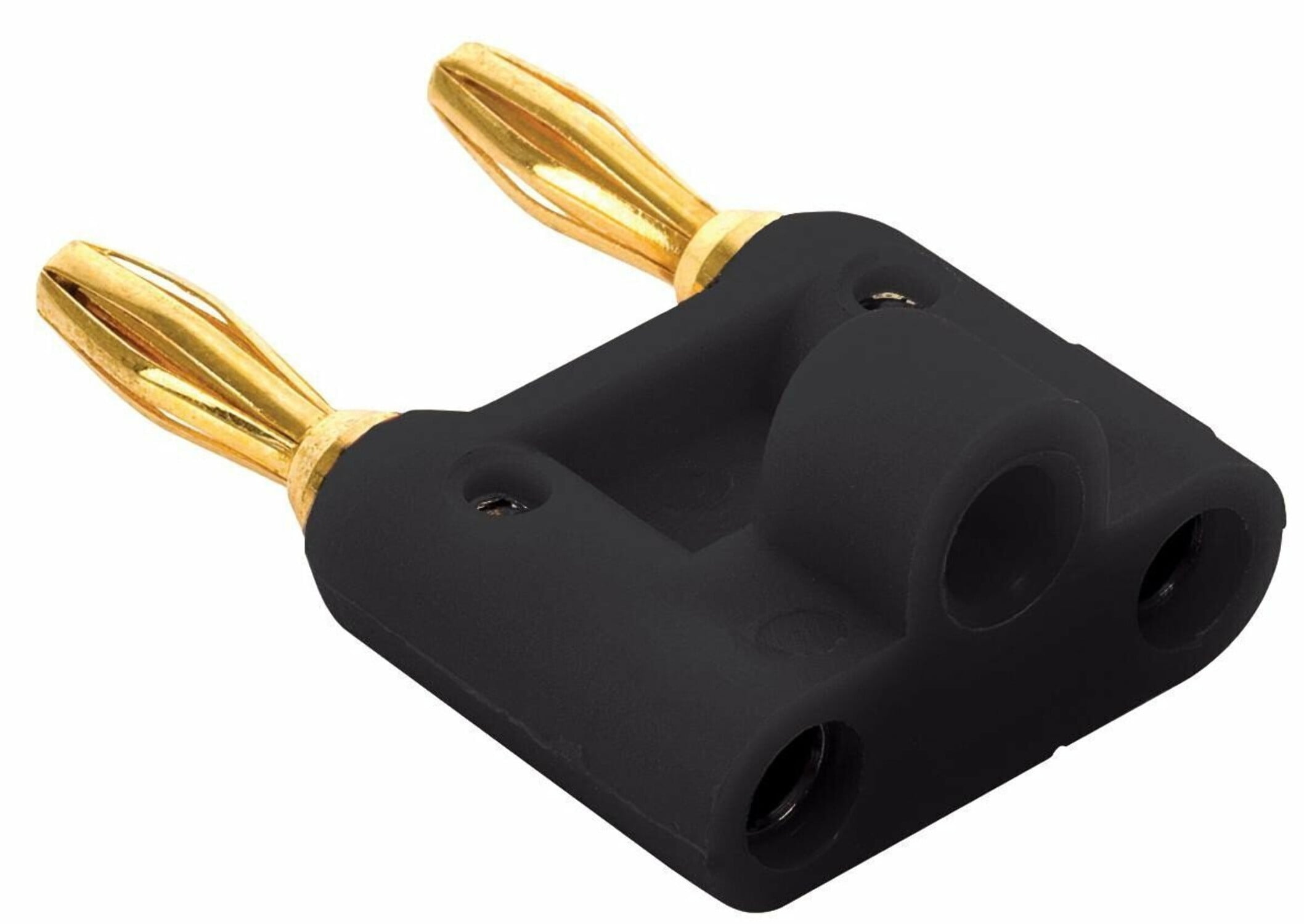 Steren 2-Banana Jack to 2-Banana Plug Black - Walmart.com