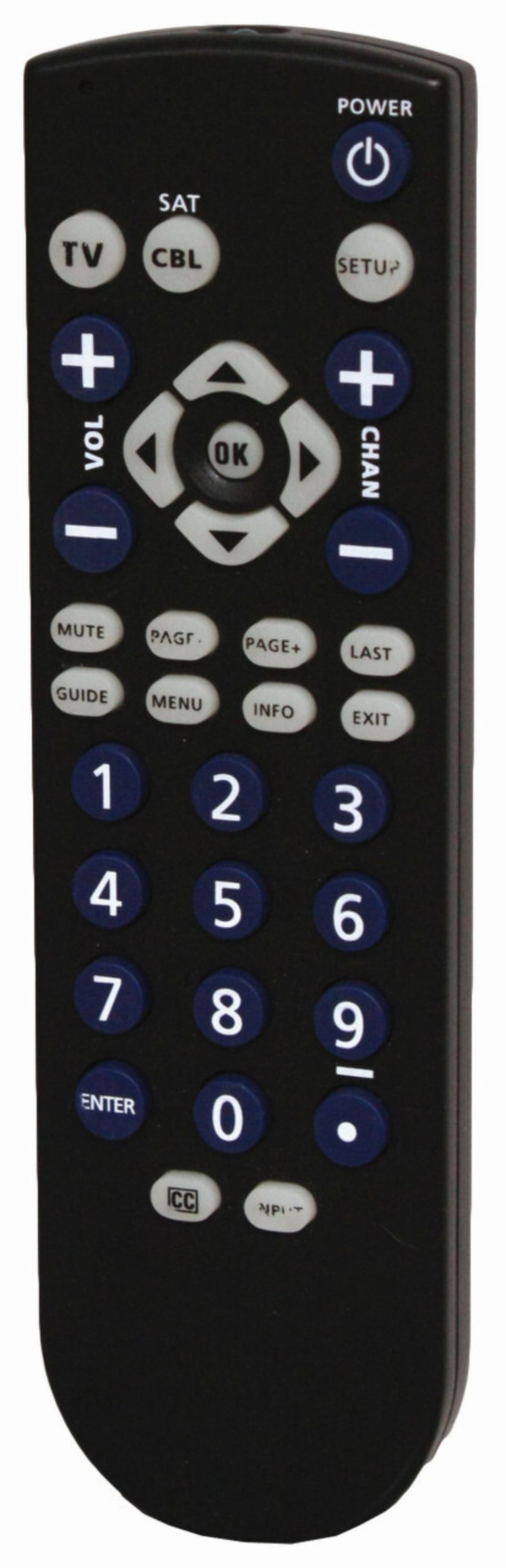 Steren 2-Device Universal Remote Control Black - Walmart.com