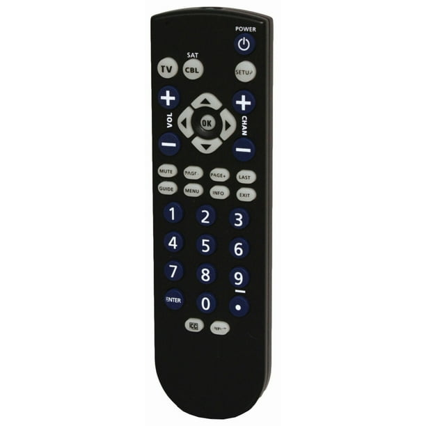 Steren 2-Device Universal Remote Control Black - Walmart Business Supplies