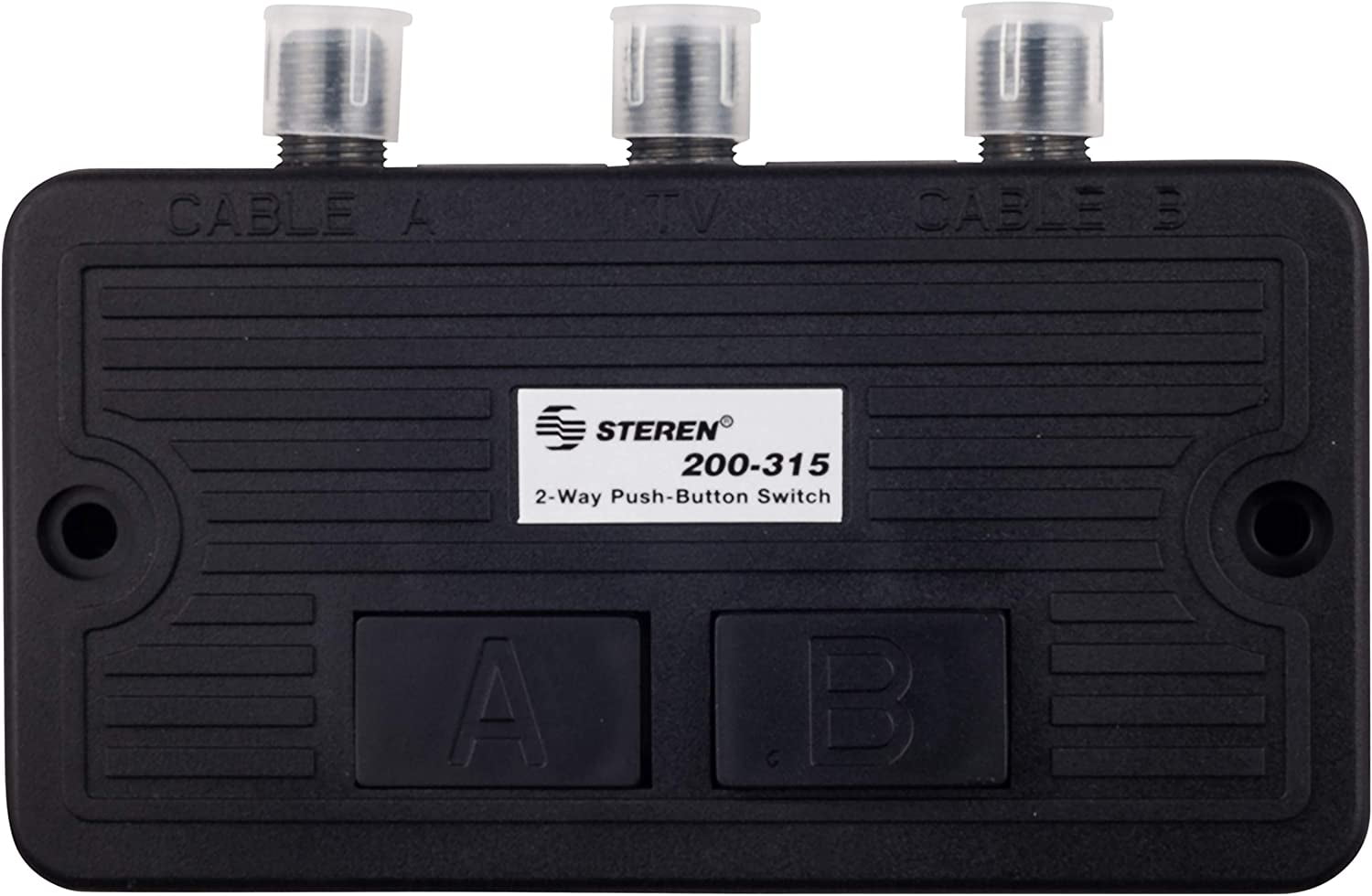 Steren 2-Way Coaxial A/B Push-Button Switch - 2 Pack - Walmart.com
