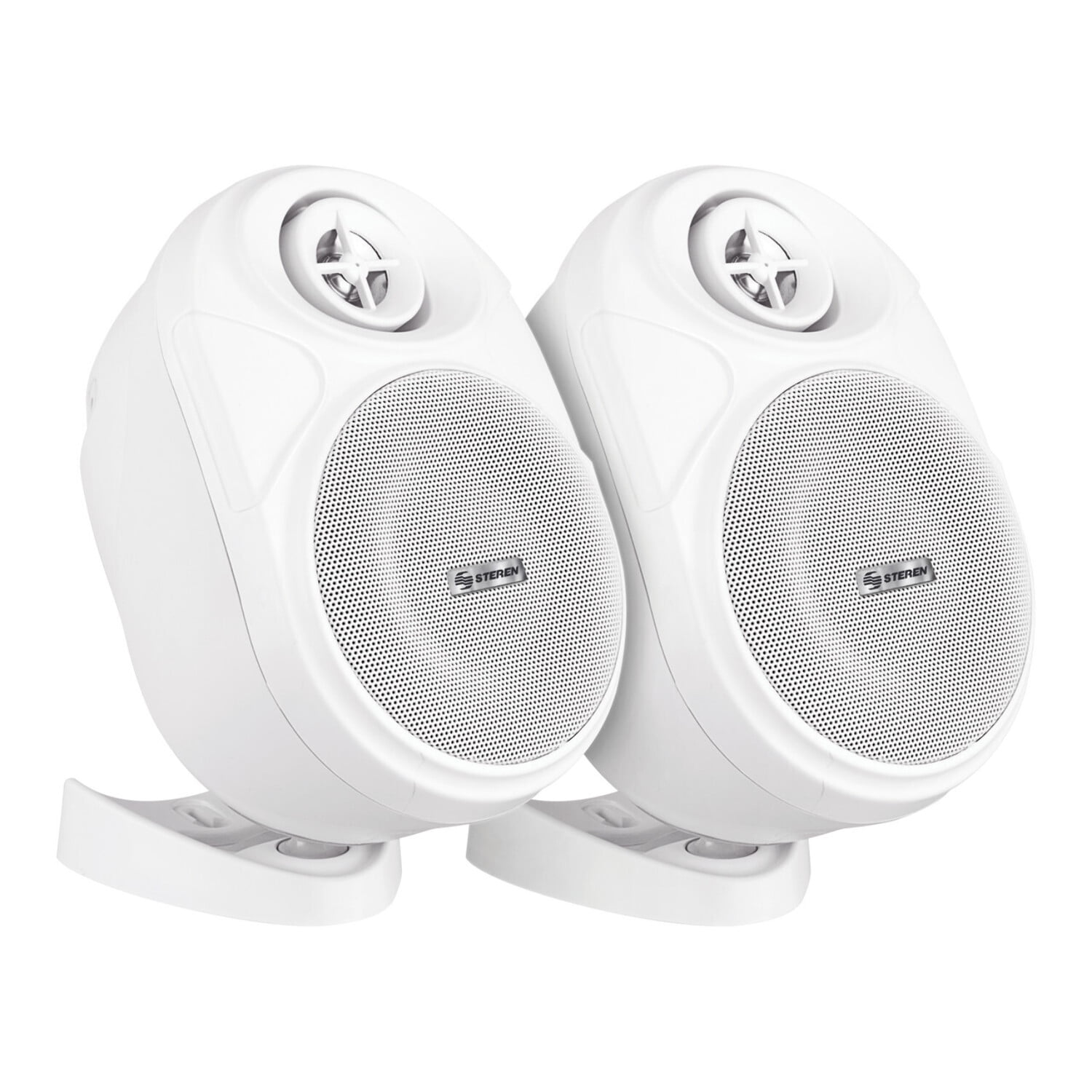 Steren 2-Way Speaker Set 200 WPMPO - White - Walmart.com