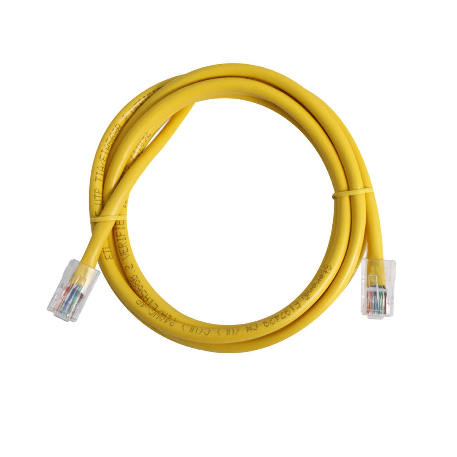Steren 20ft Cat6 Patch Cord Non-Booted UTP cULus Yellow - Walmart.com