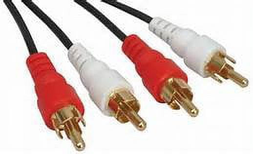 Steren 255-121 RCA Dual Audio Cables 3ft Red/White Gold Plated Ends (5 ...