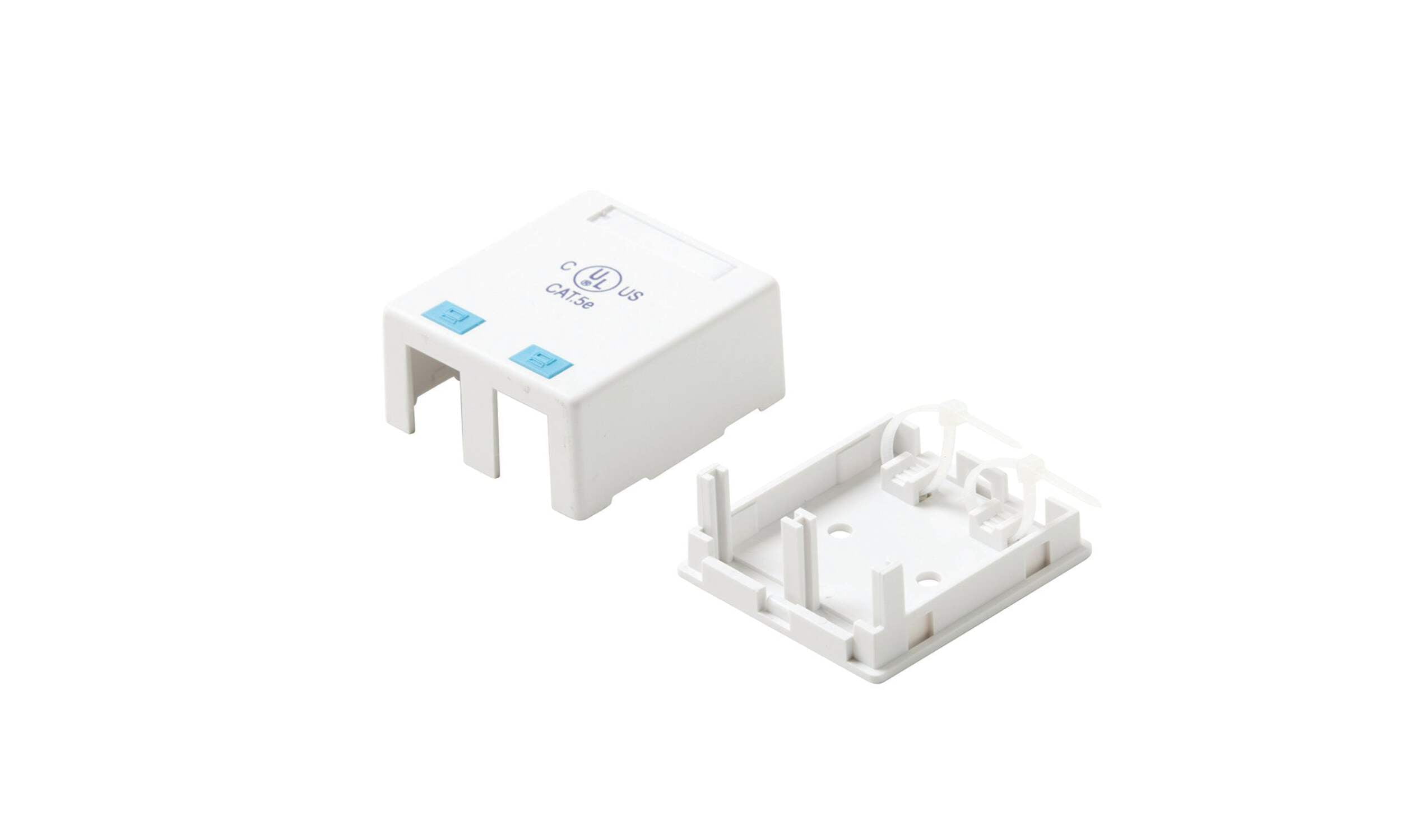 Steren Keystone 2-Port Biscuit Box White - Walmart.com