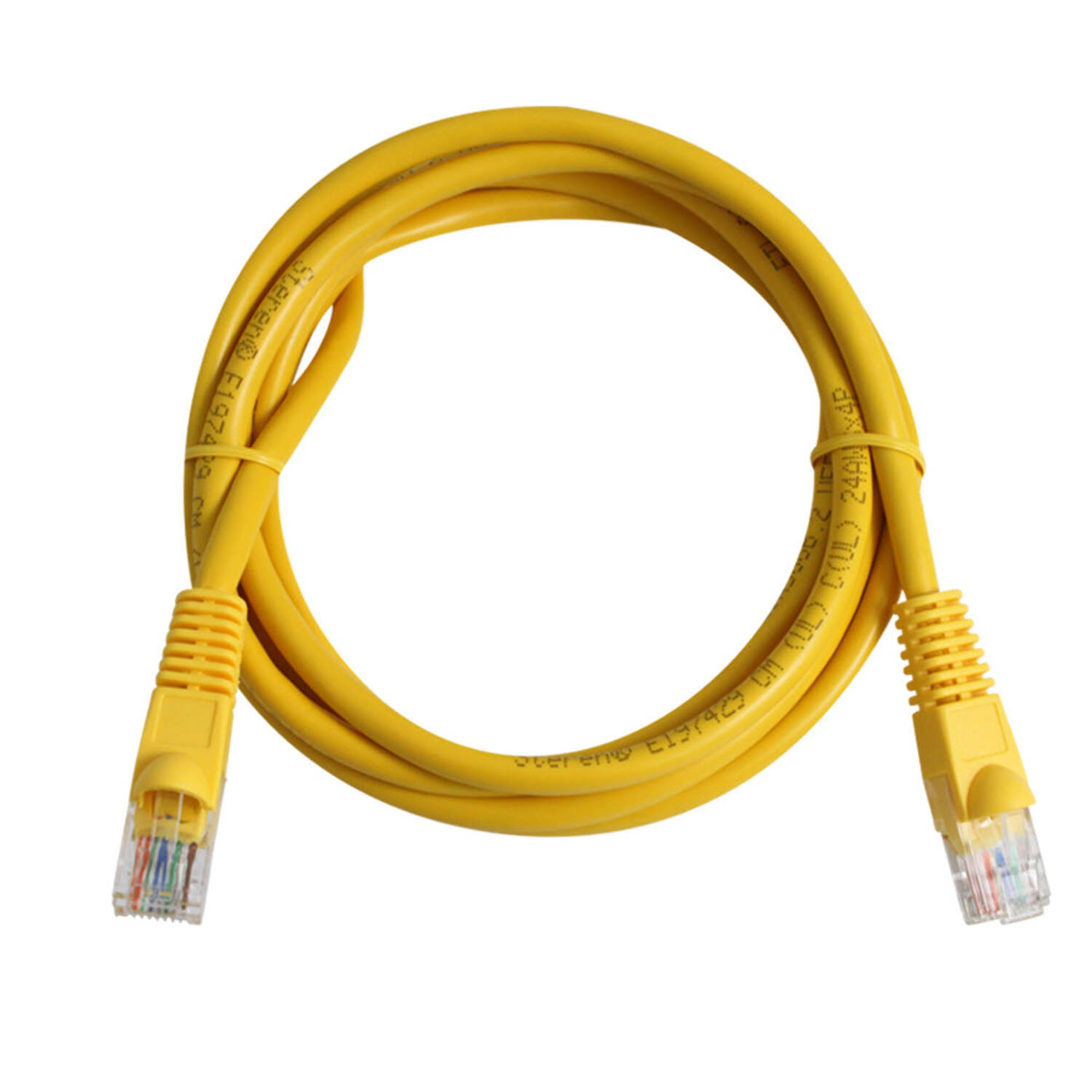 Steren 3ft Cat6 Patch Cord Non-Booted UTP cULus Yellow - Walmart.com