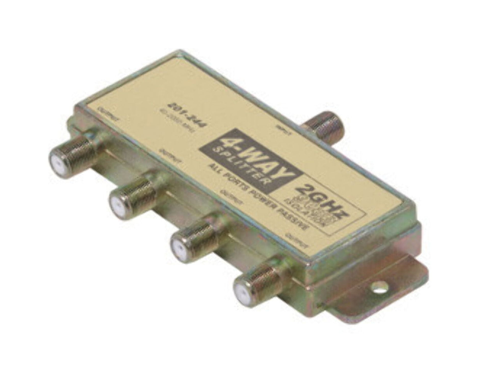 Steren 4-Way 2.4GHz 90dB Power Pass Splitter - Walmart.com