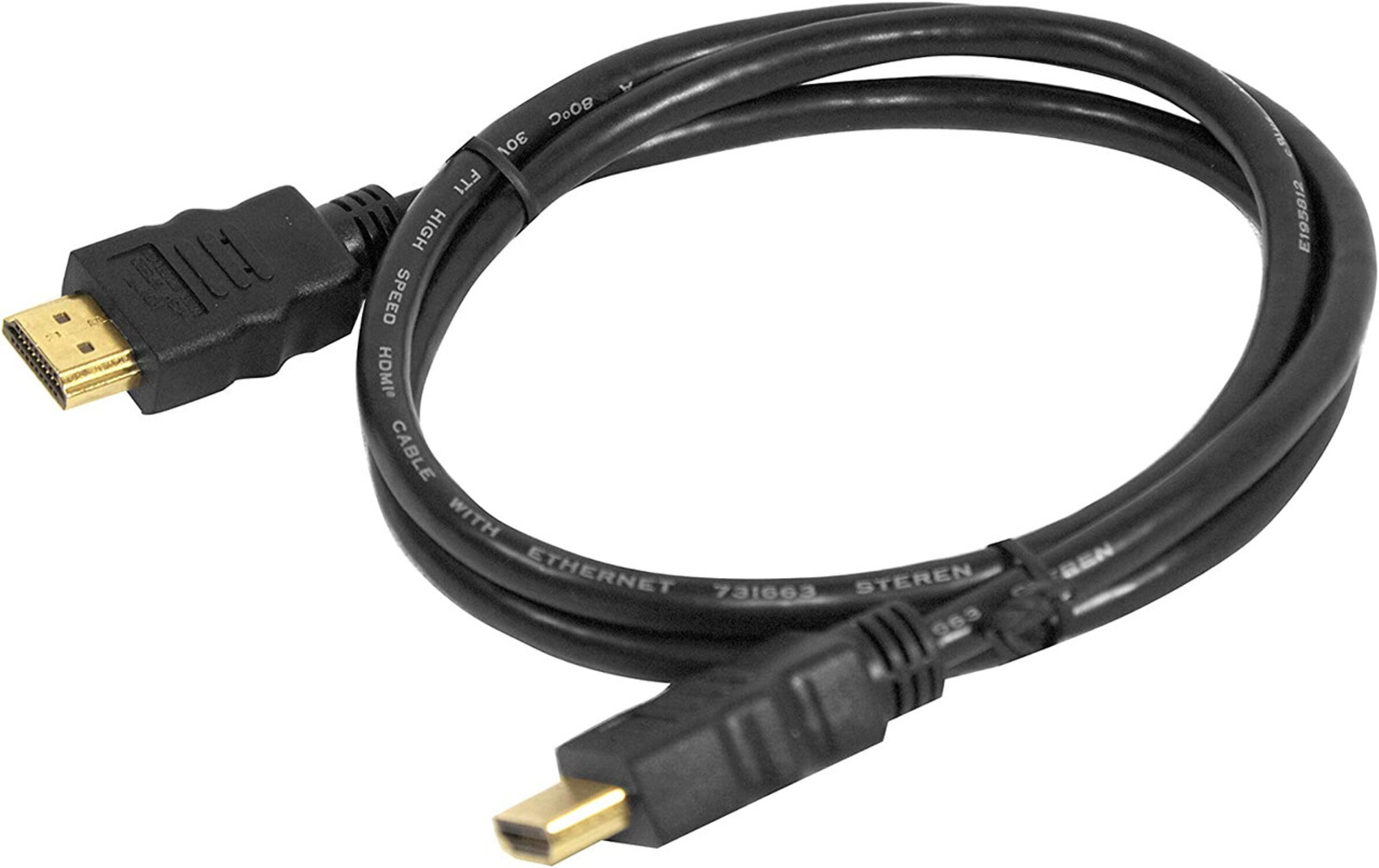 Steren 517-330bk Hdmi High-speed Cable With Ethernet (30ft) - Walmart.com