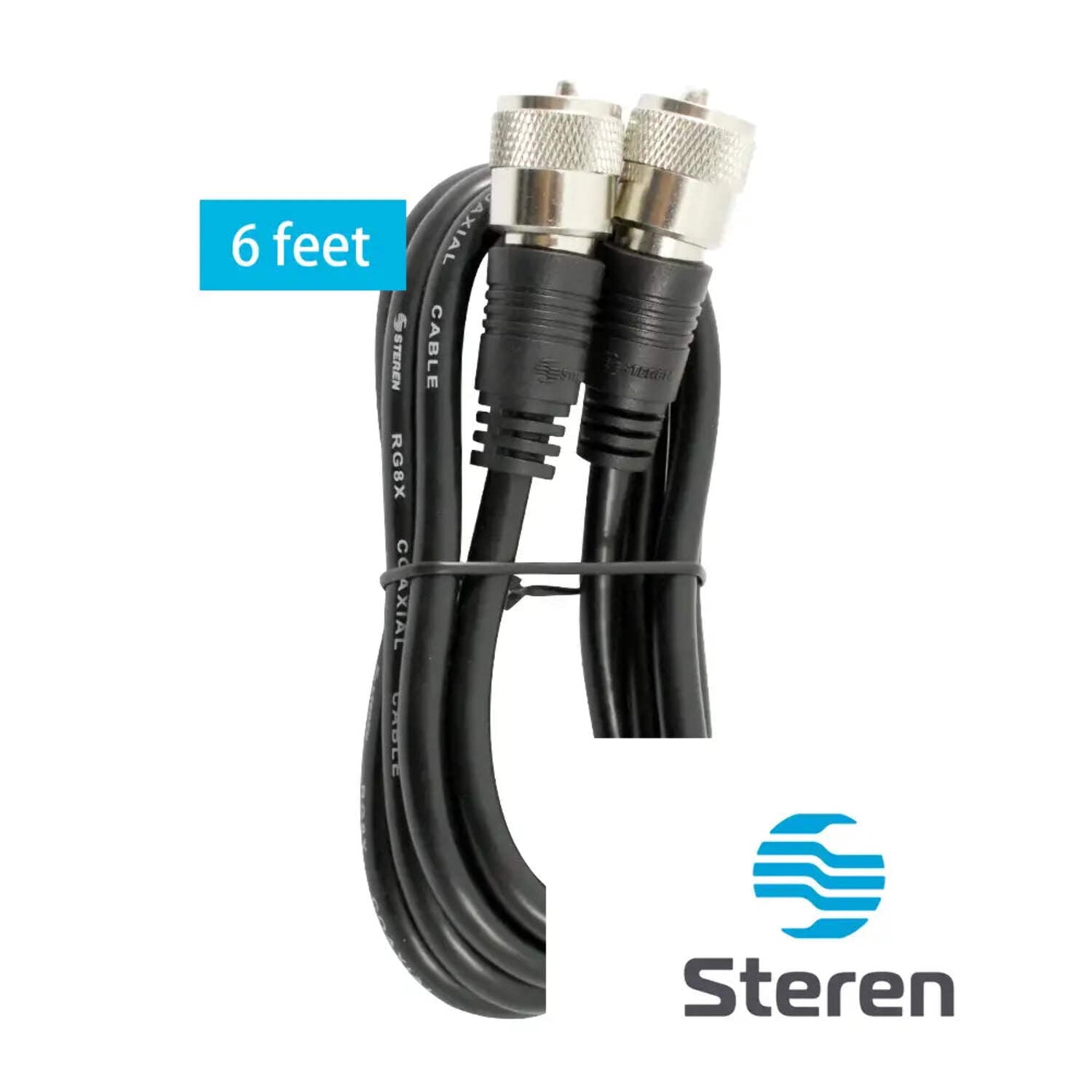 Steren 6ft UHF-UHF Mini-RG8x Cable - Walmart.com