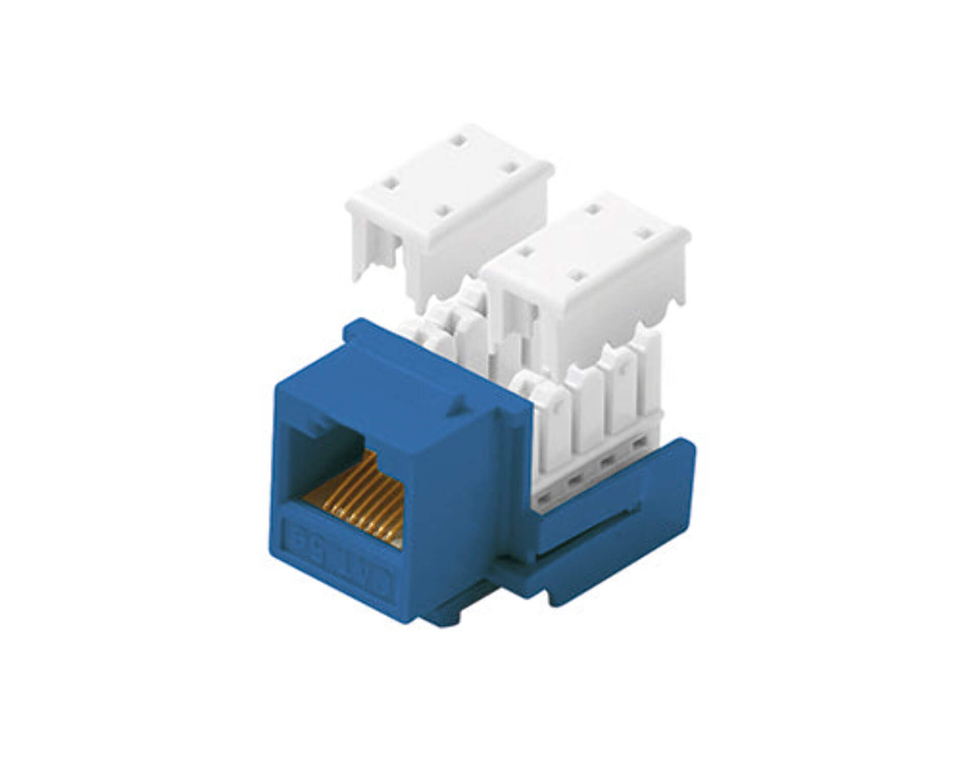 Steren Cat5e Keystone Jack 90 Degree RJ45 Blue | Enhanced Performance ...