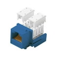 Steren Cat5e Keystone Jack 90 Degree RJ45 Blue - Walmart.com