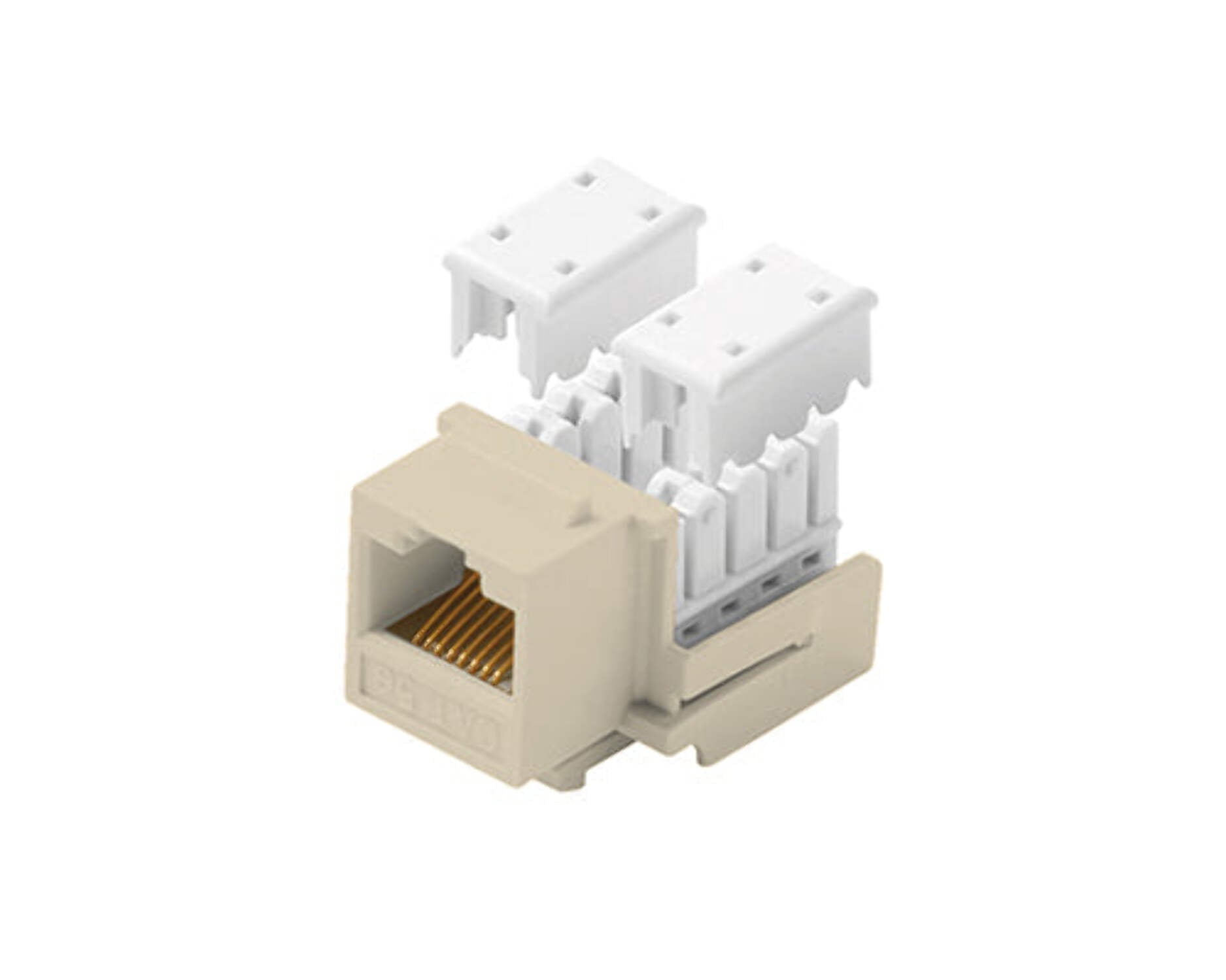Steren Cat5e Keystone Jack 90 Degree RJ45 Ivory - Walmart.com