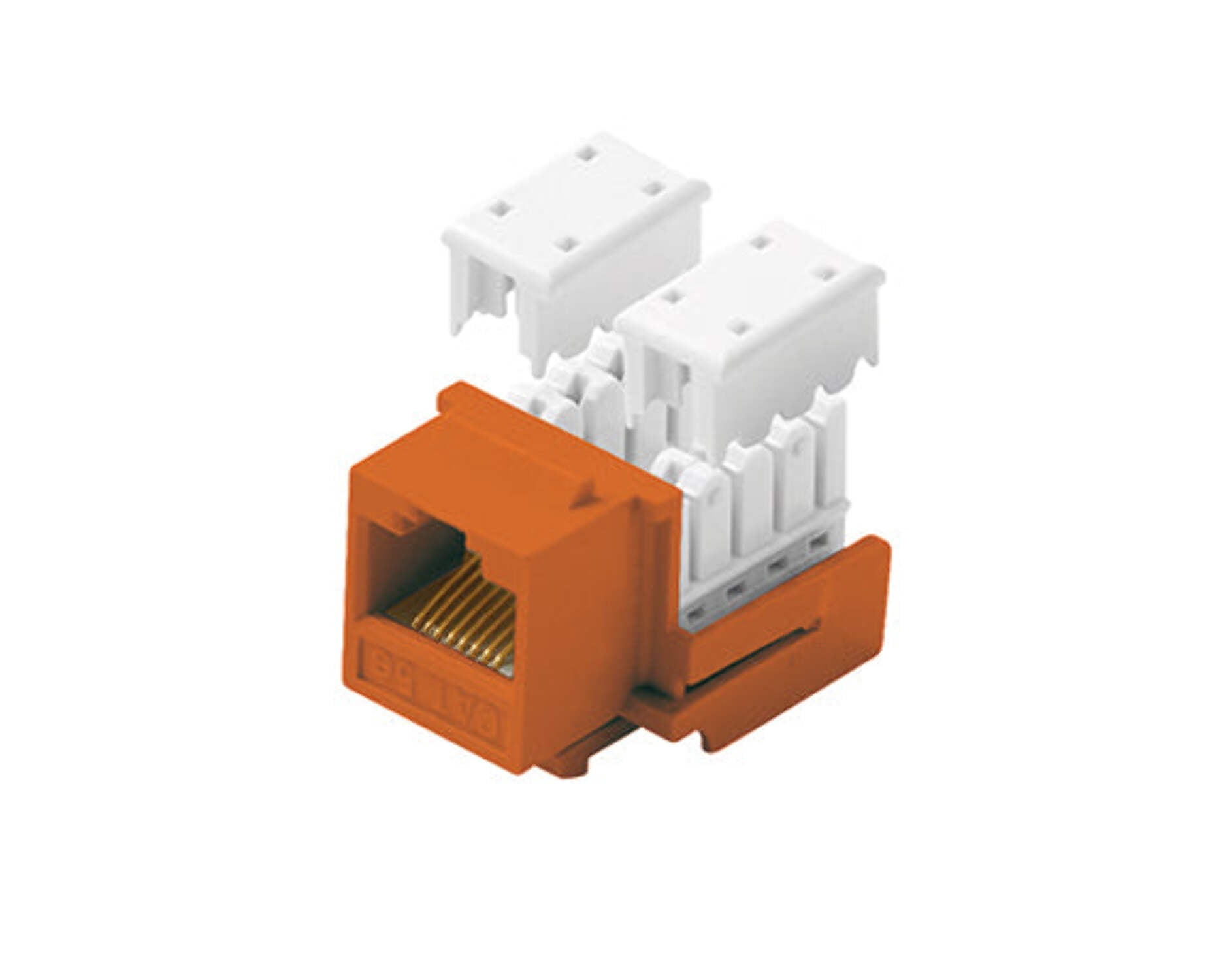 Steren Cat5e Keystone Jack 90 Degree RJ45 Orange | Enhanced Performance ...