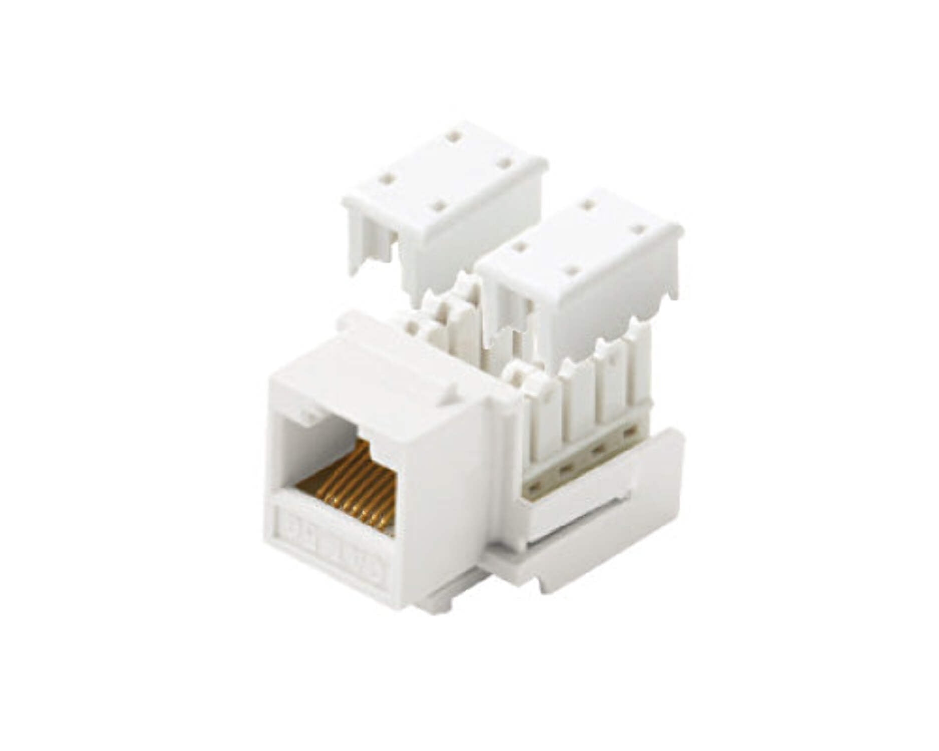 Steren Cat5e Keystone Jack 90 Degree RJ45 White - Walmart.com