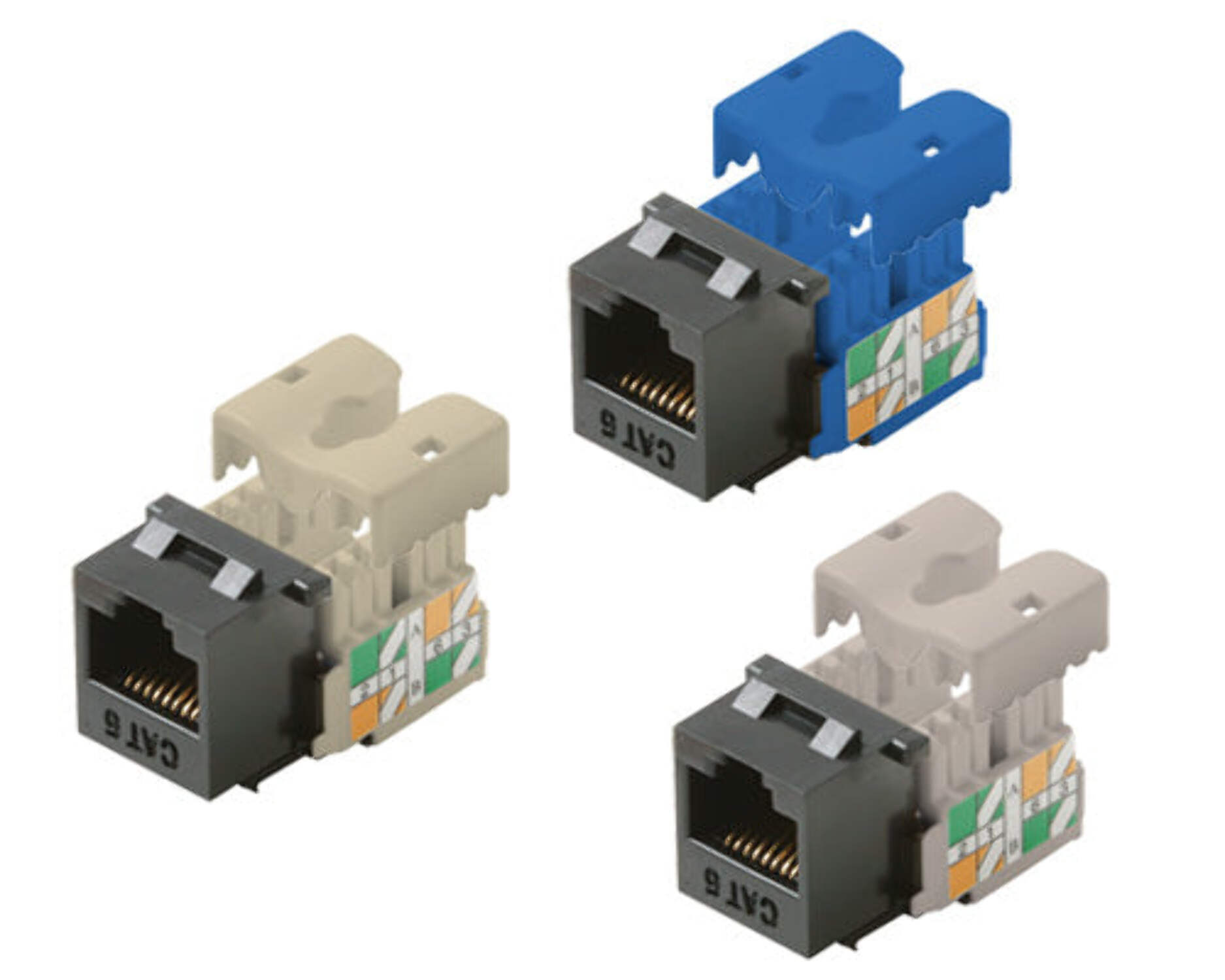 Steren Cat6 Keystone Jack 90 Degree RJ45 Black 10 Per Bag - Walmart.com
