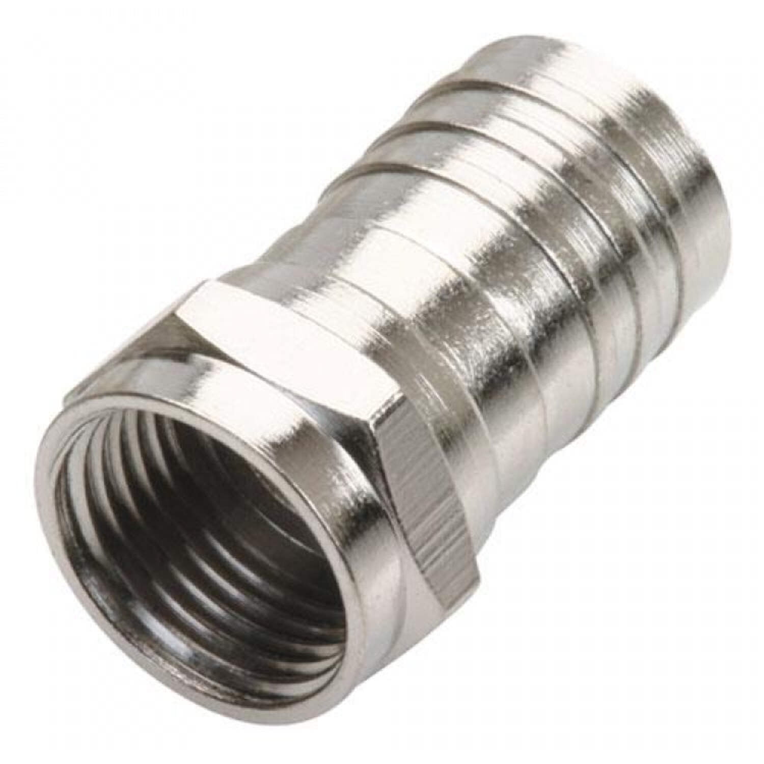 Steren Commercial Grade F Crimp Plug RG6 Long Barrel Connector ...